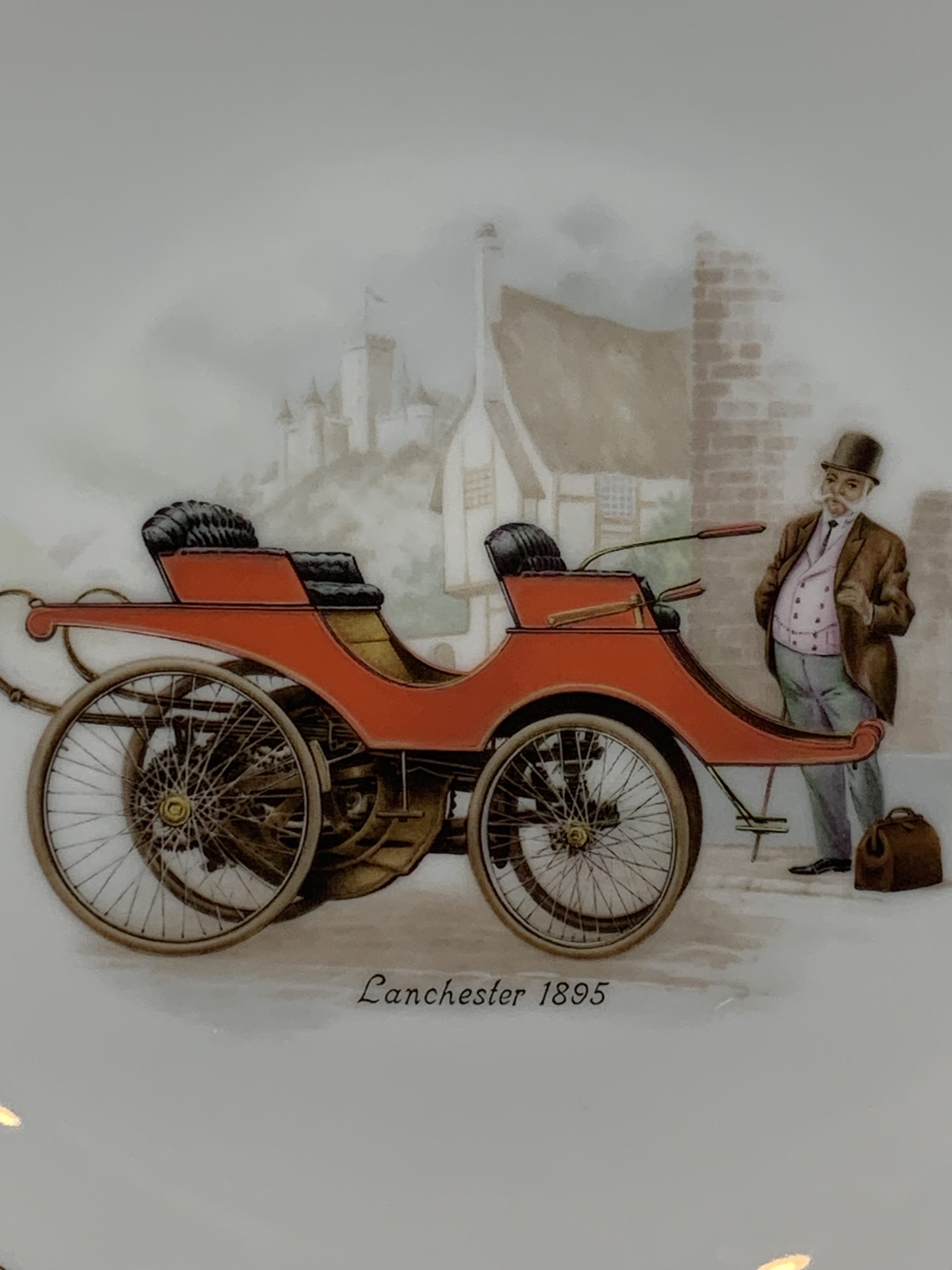 Lanka Porcelain (Sri Lanka) Vintage Car Plate 22cm Plate - Lanchester ...