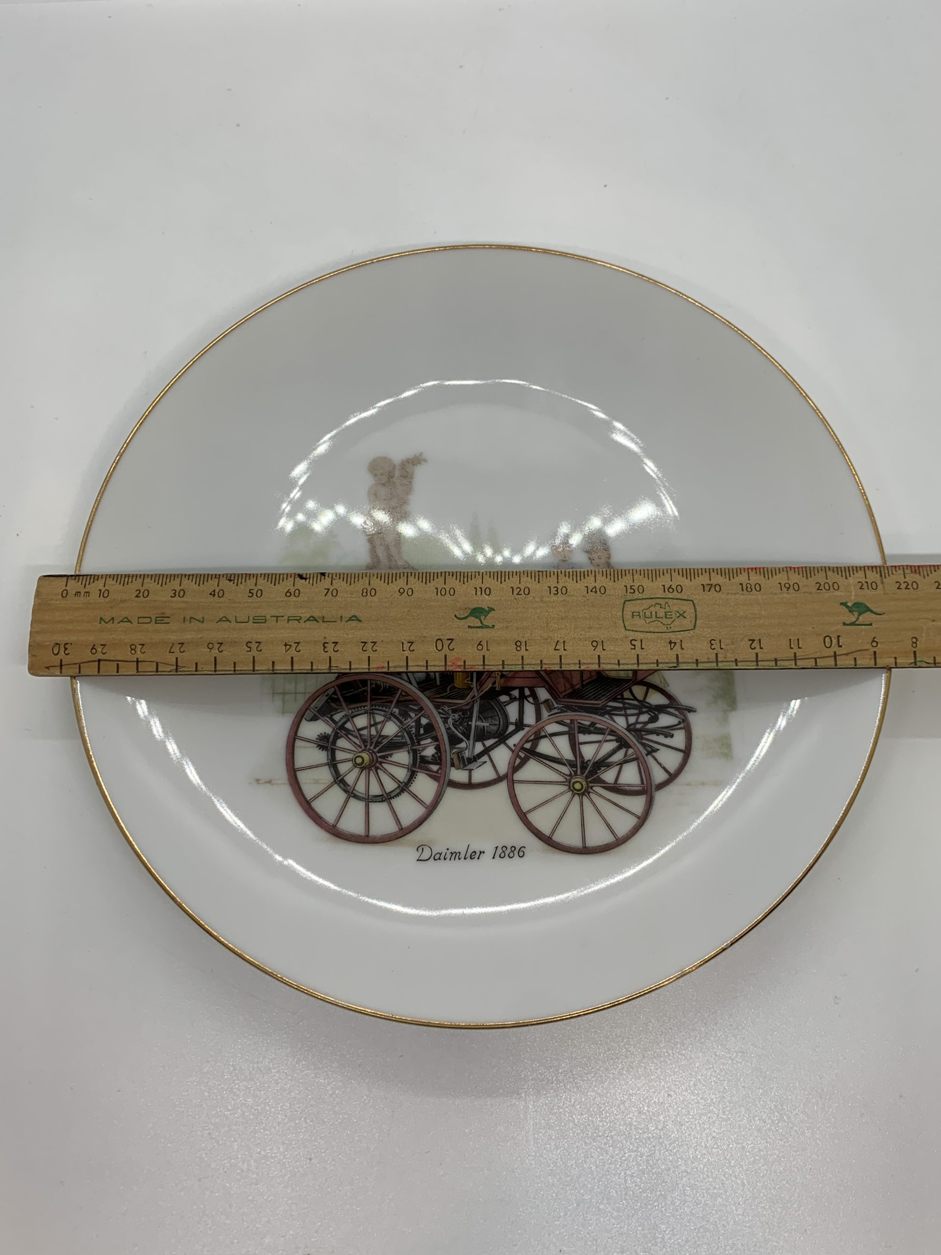 Lanka Porcelain (Sri Lanka) Vintage Car 22cm Plate - Daimler 1886 ...