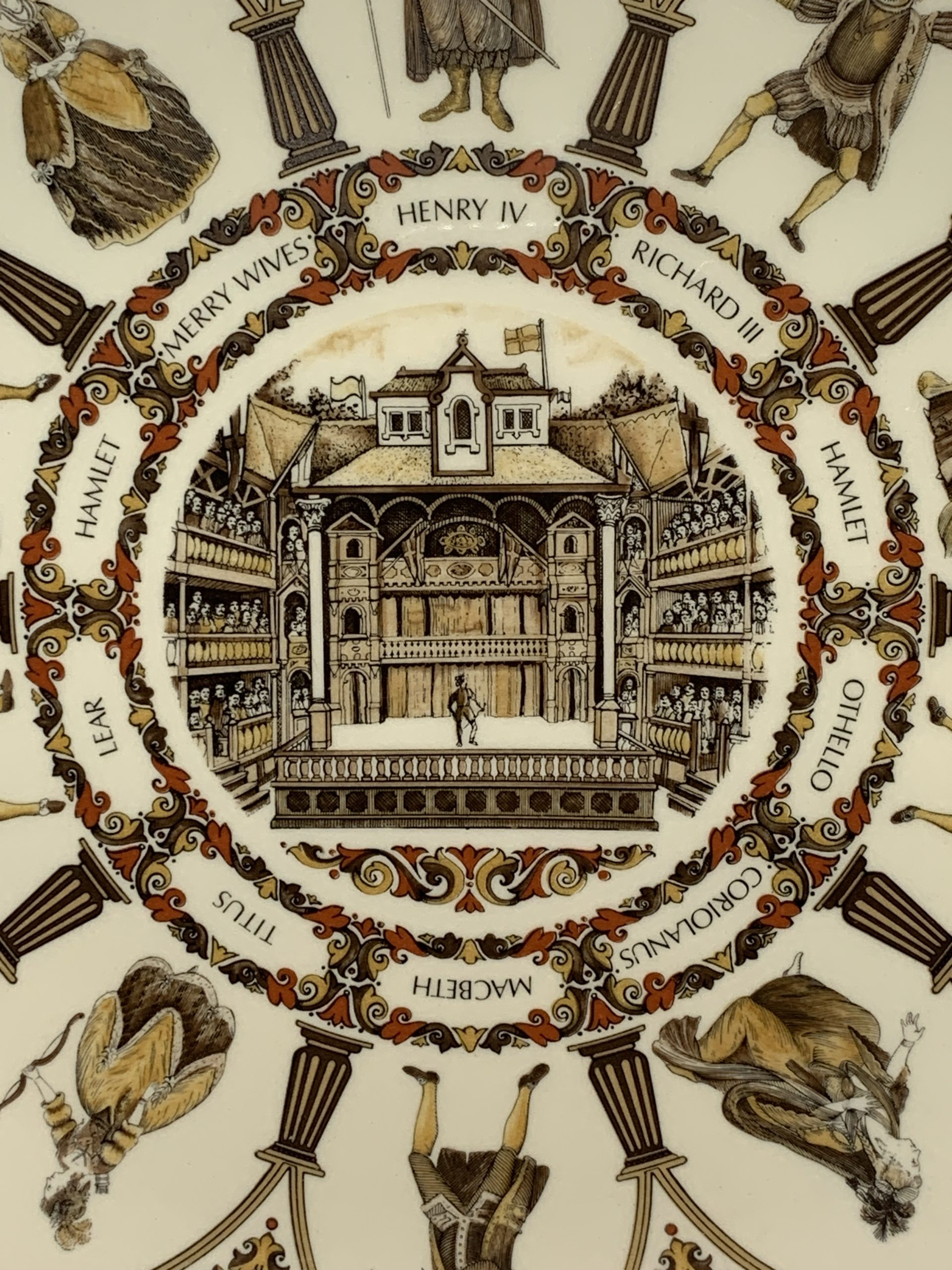 Wedgwood Plate Shakespeare Characters - All the Worlds a Stage - 26cm ...