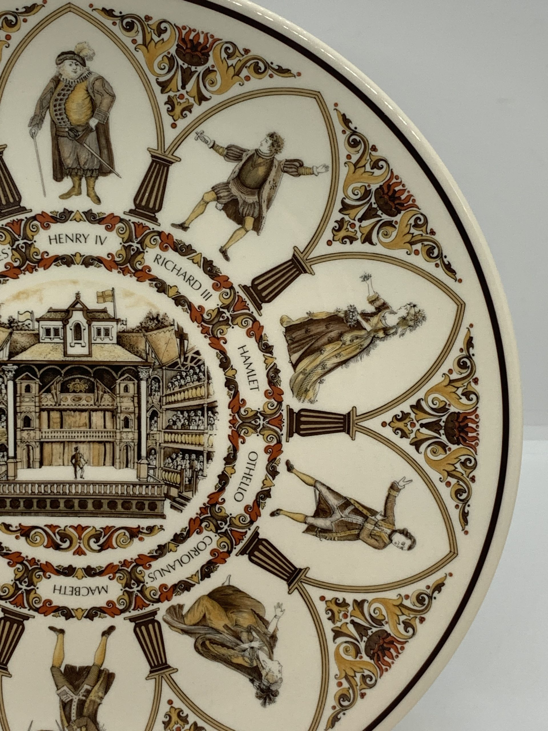 Wedgwood Plate Shakespeare Characters - All the Worlds a Stage - 26cm ...