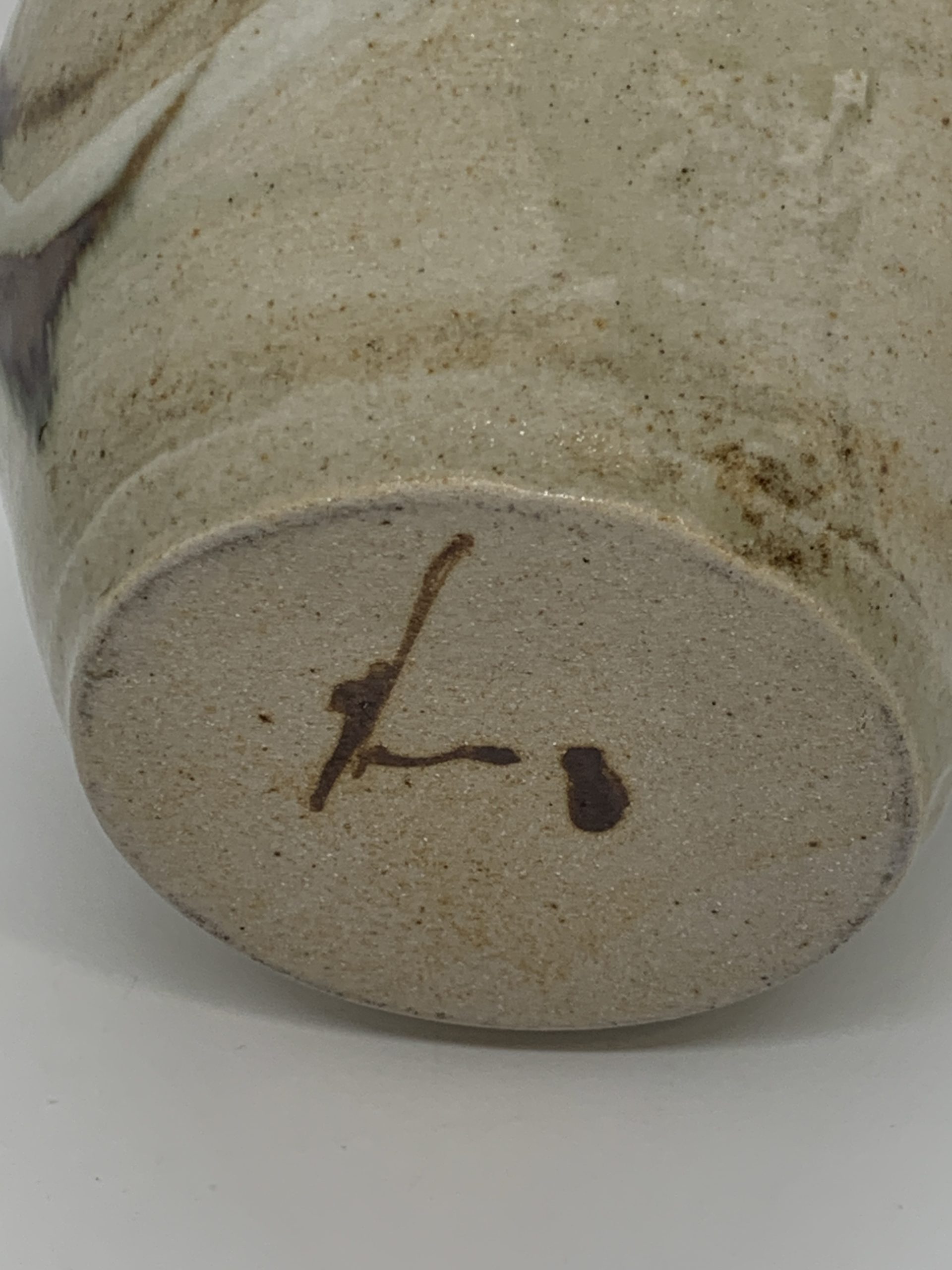 Pack Track Pottery Vase with Ruffle Edge - signed Gordon to base - 14cm ...