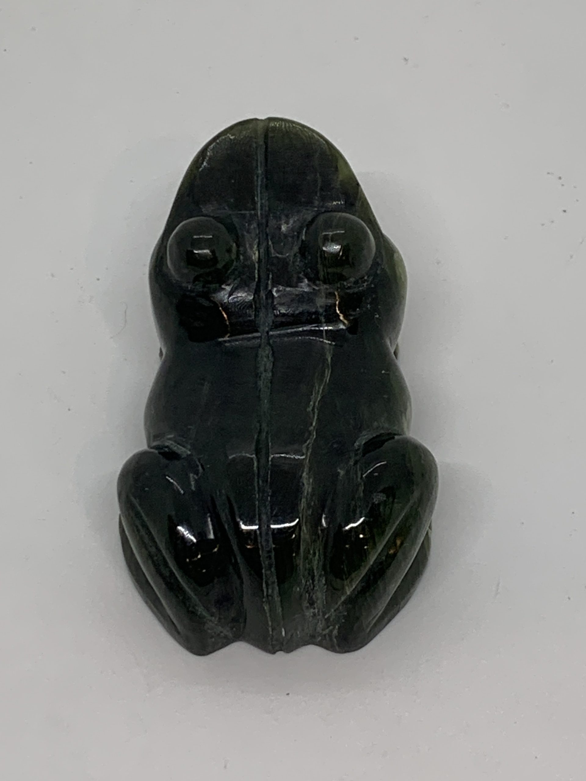 Green Jade Frog 8cm - Vintage Keepsakes