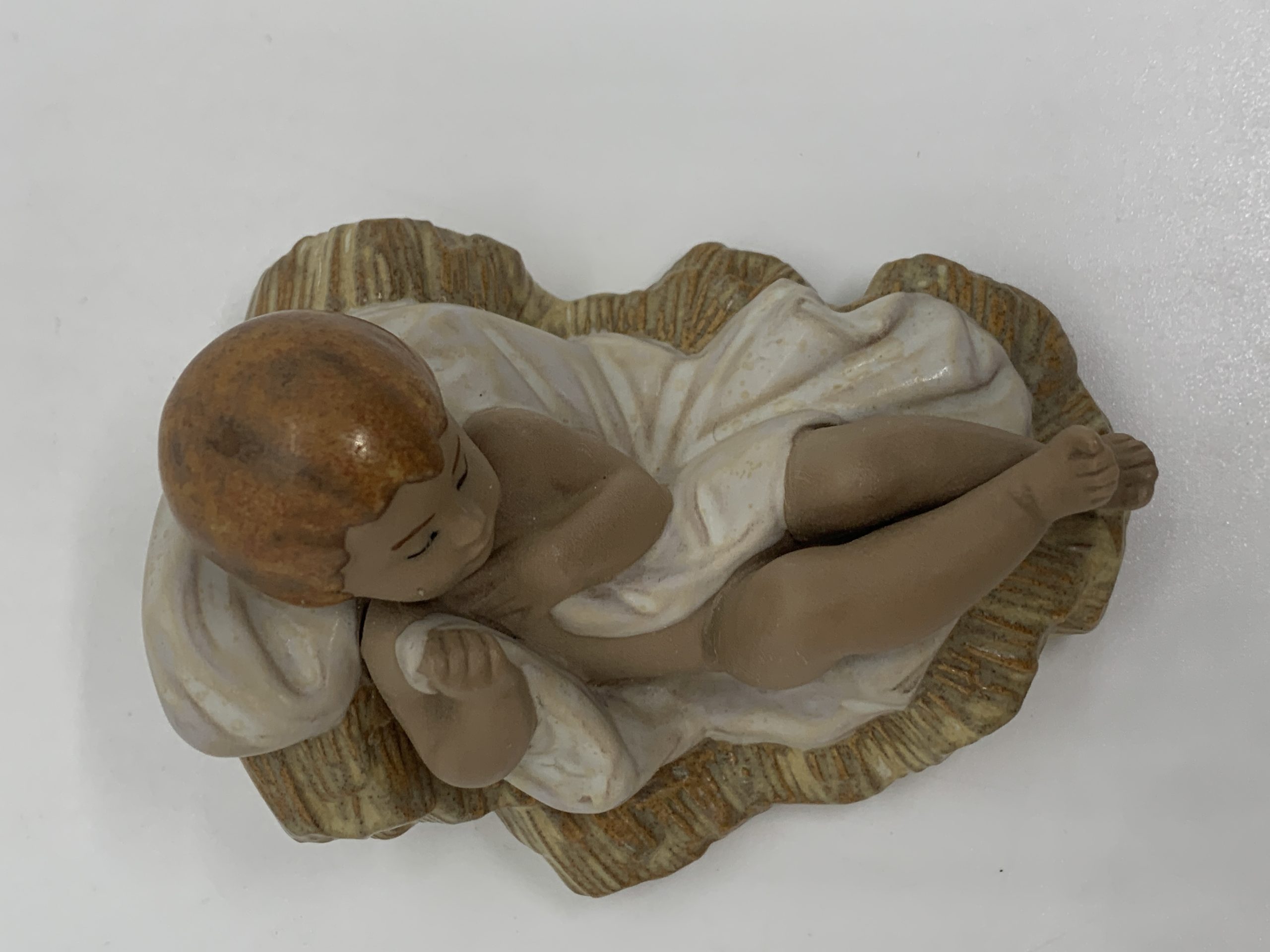 Lladro Baby Jesus Nativity Figurine Gres - Model 2277 - Vintage Keepsakes