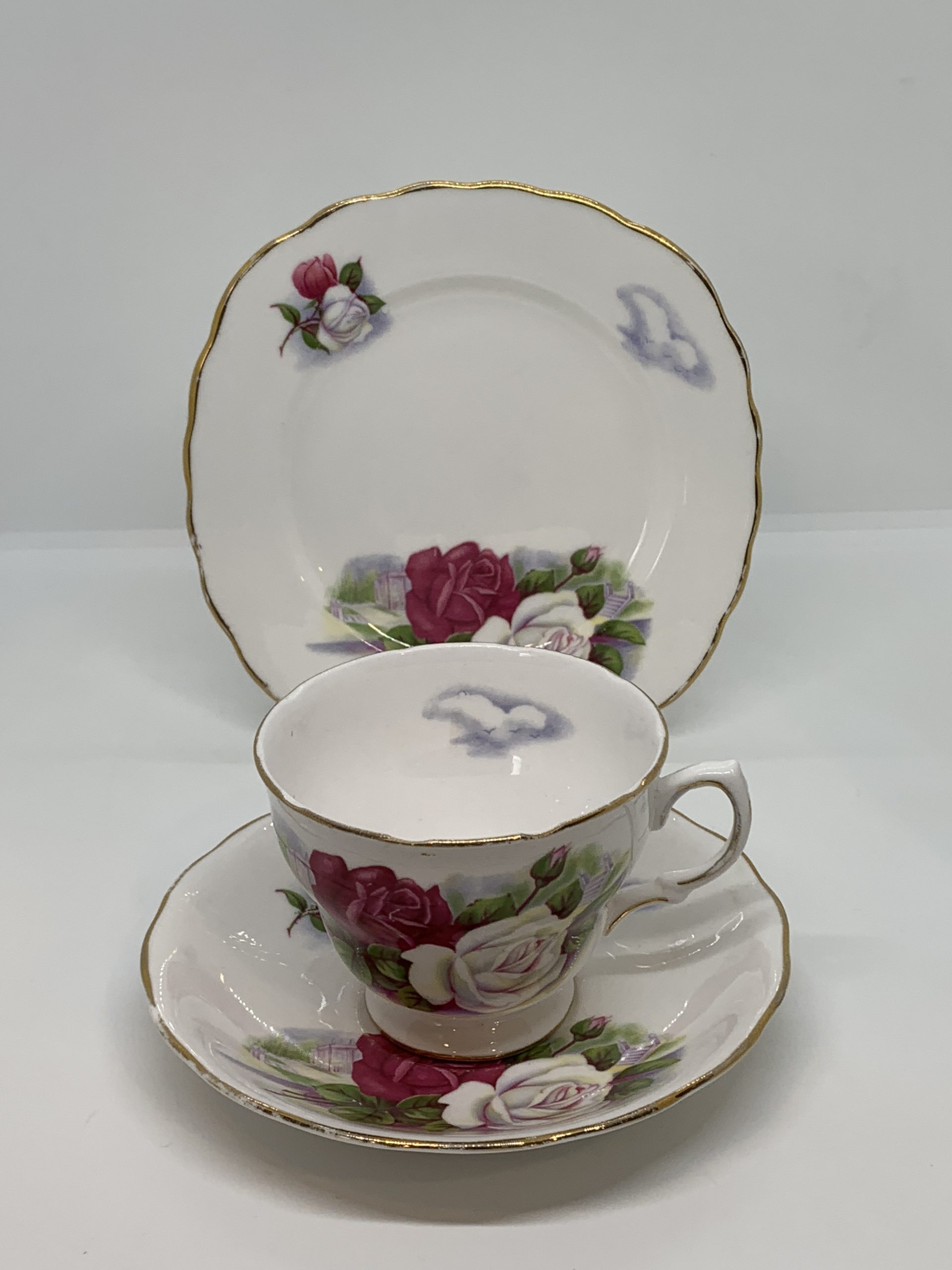 Royal Osborne pattern 8205 Fine Bone China (Made in England) Trio ...