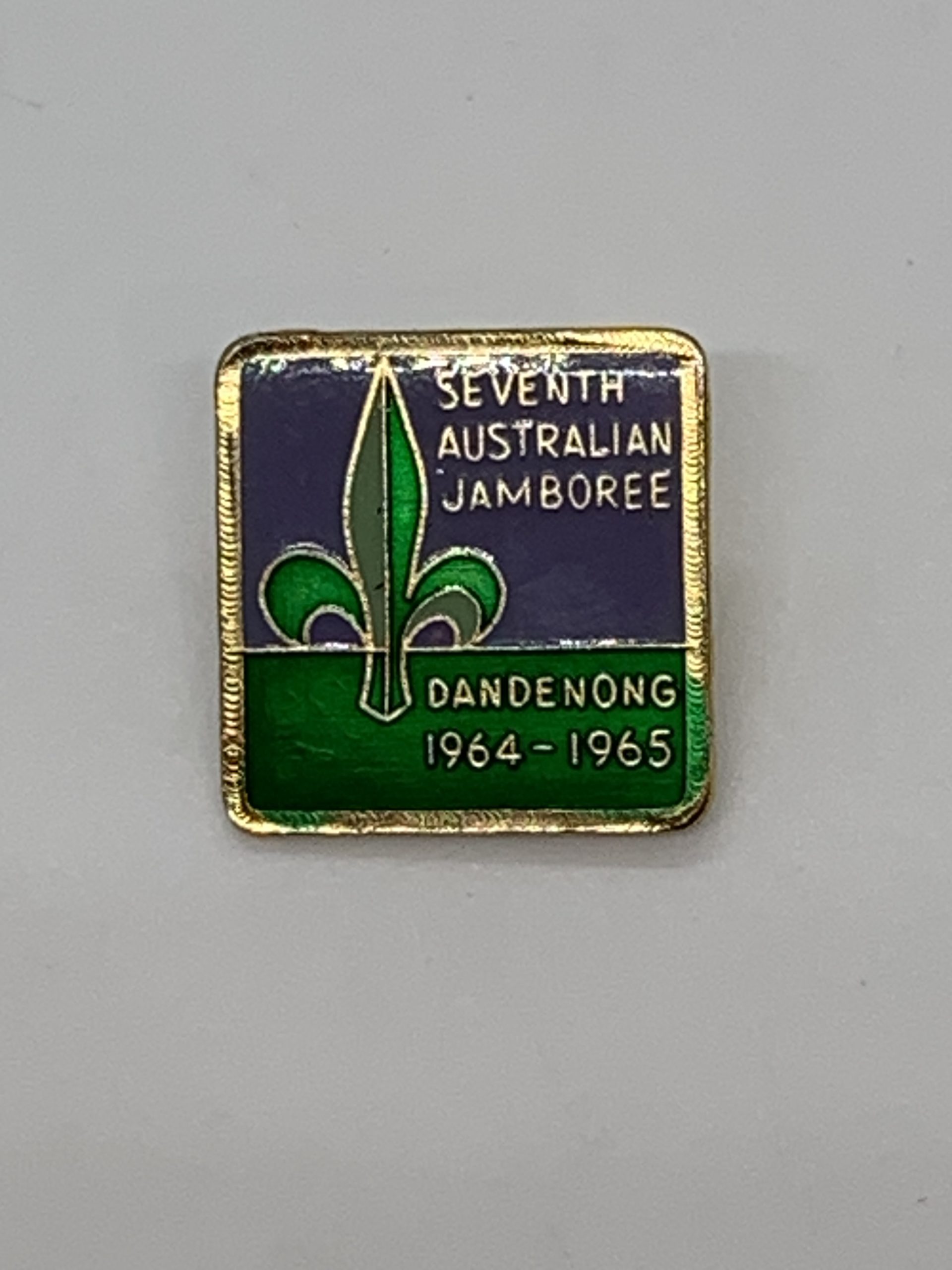 Seventh Australian Scout Jamboree Badge Dandenong 1964-65 Pin Hat Badge ...