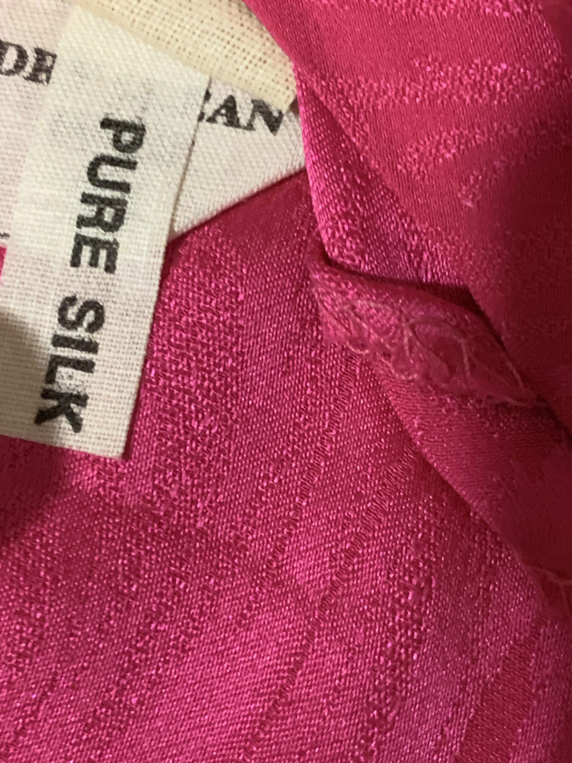 Vintage Carla Zampatti Pure Silk Draped Pink Evening Dress Size 12 ...