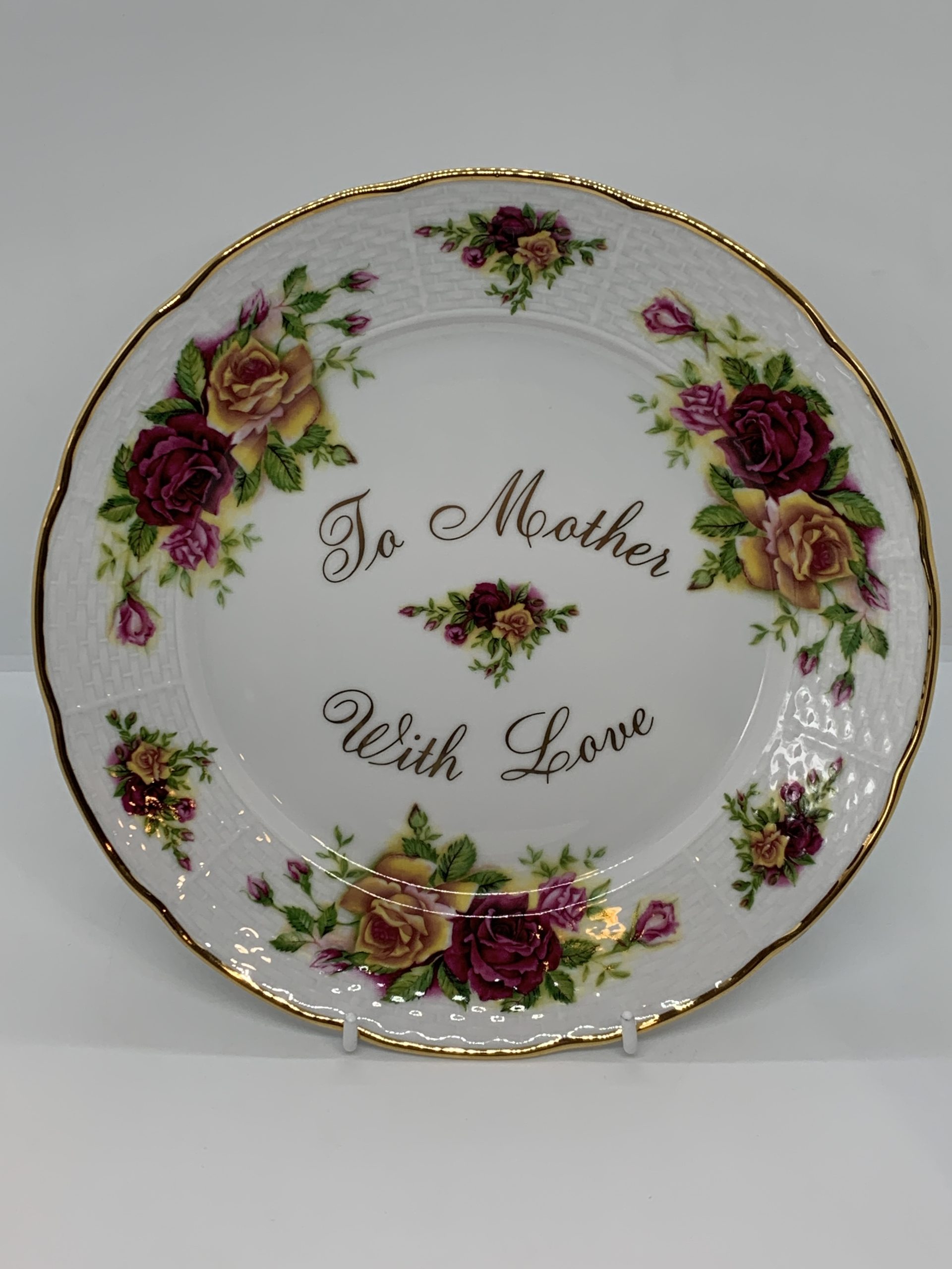 Thun Carlsbad Display Plate - To Mother with Love - Country Roses ...