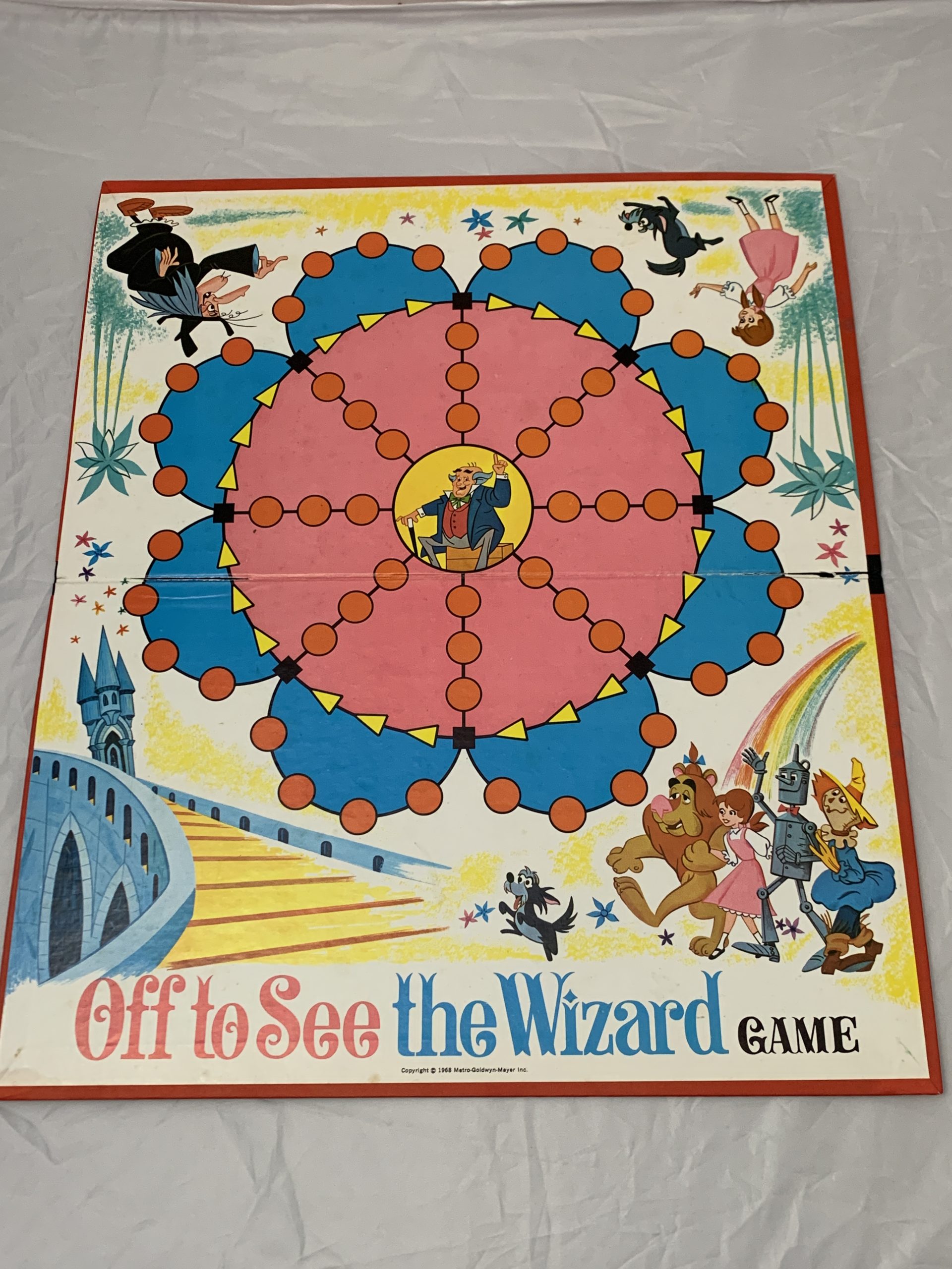 Vintage Off to See the Wizard Game Board (by Milton Bradley)- 1968 MGM ...