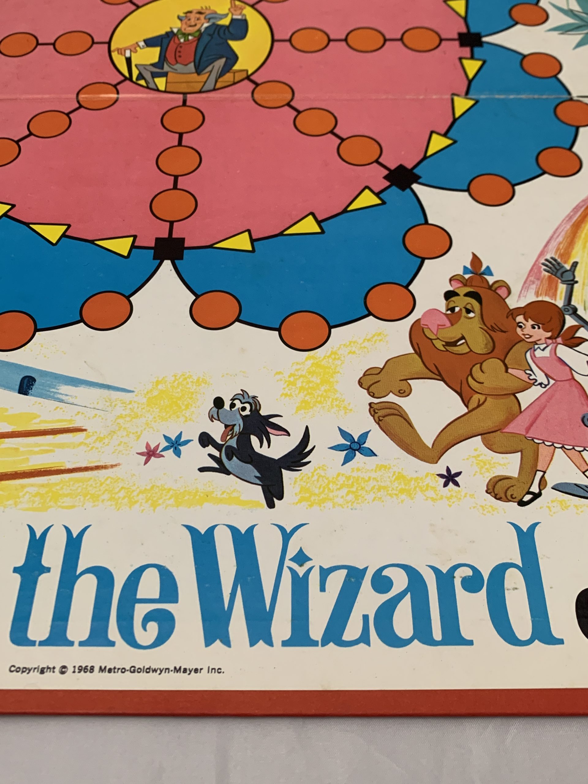 Vintage Off to See the Wizard Game Board (by Milton Bradley)- 1968 MGM ...