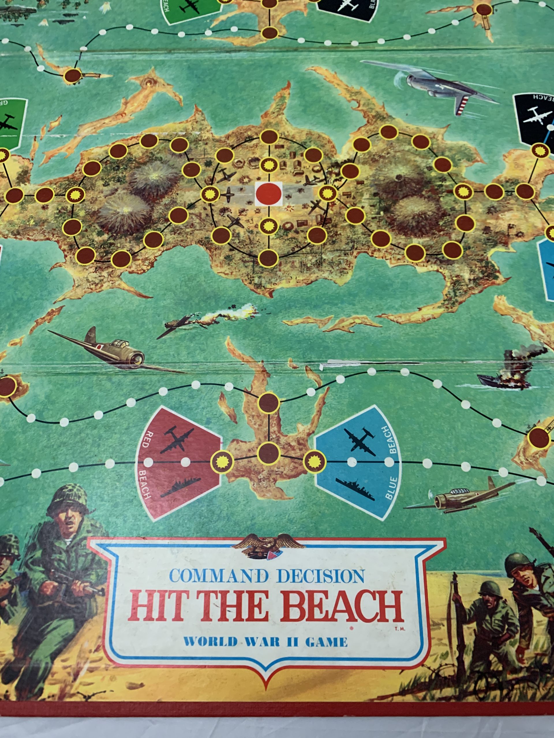Vintage Command Decision - Hit the Beach - World War II Game - Tri Fold ...