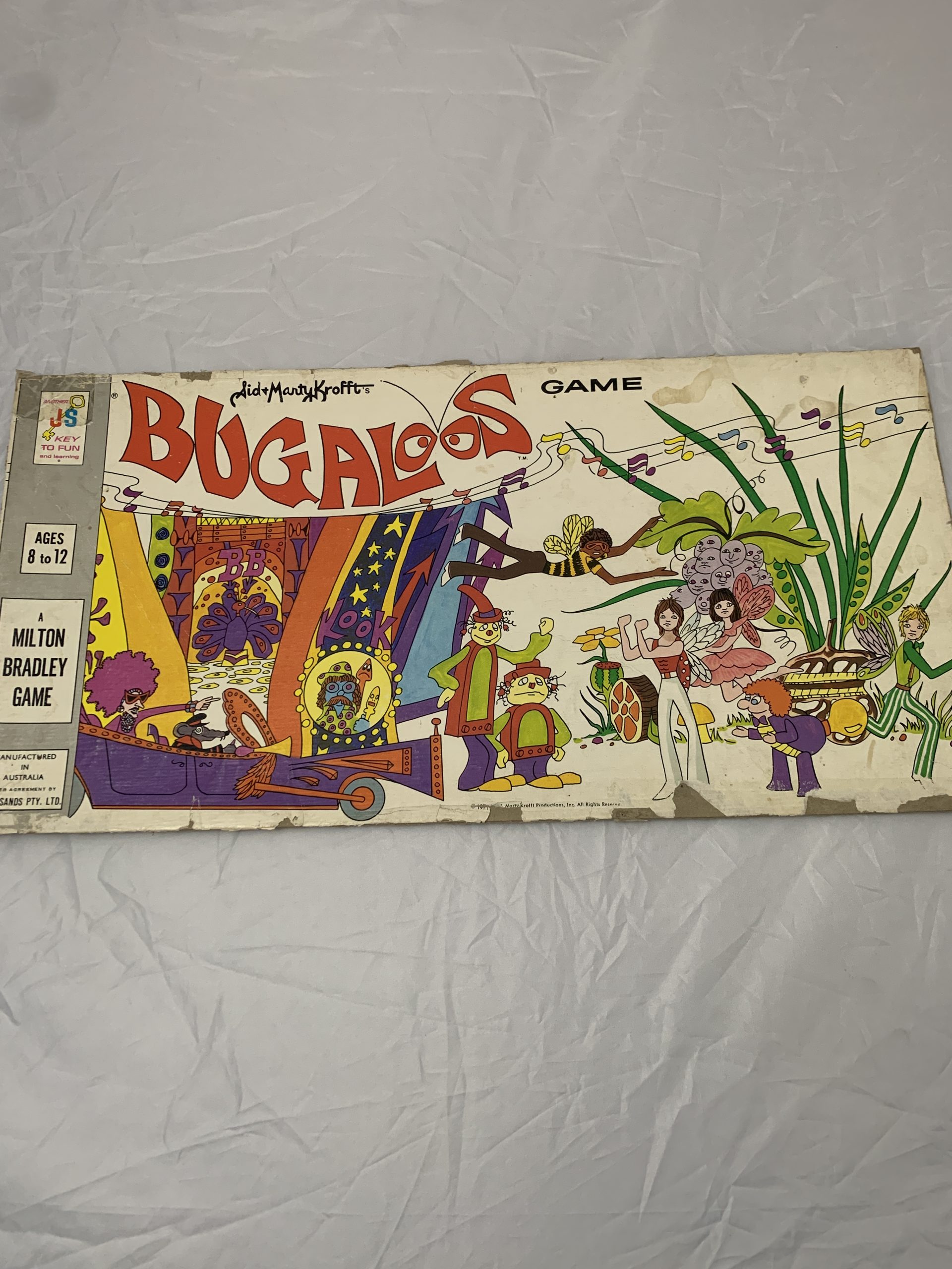 Vintage Bugaloos Game - Milton Bradley - Board and Box Lid - Vintage ...