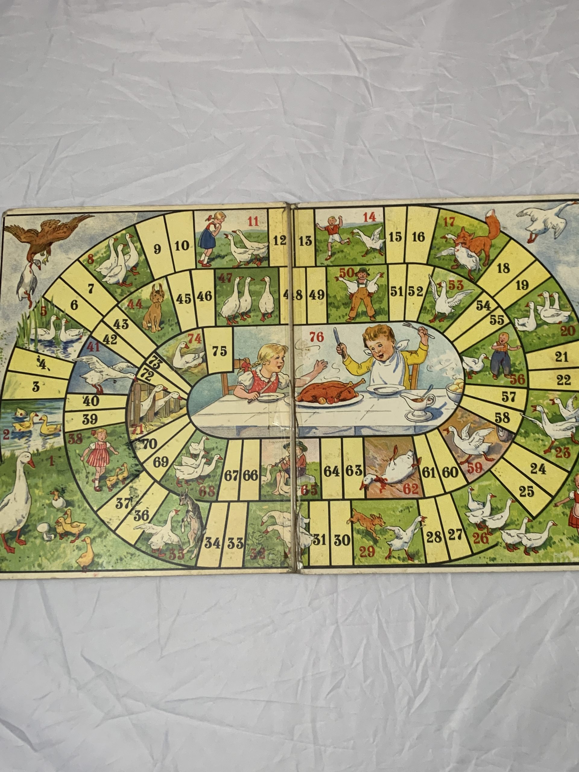 Antique Game Board Book - Mother Goose - Pit Stop - Boards Only ...