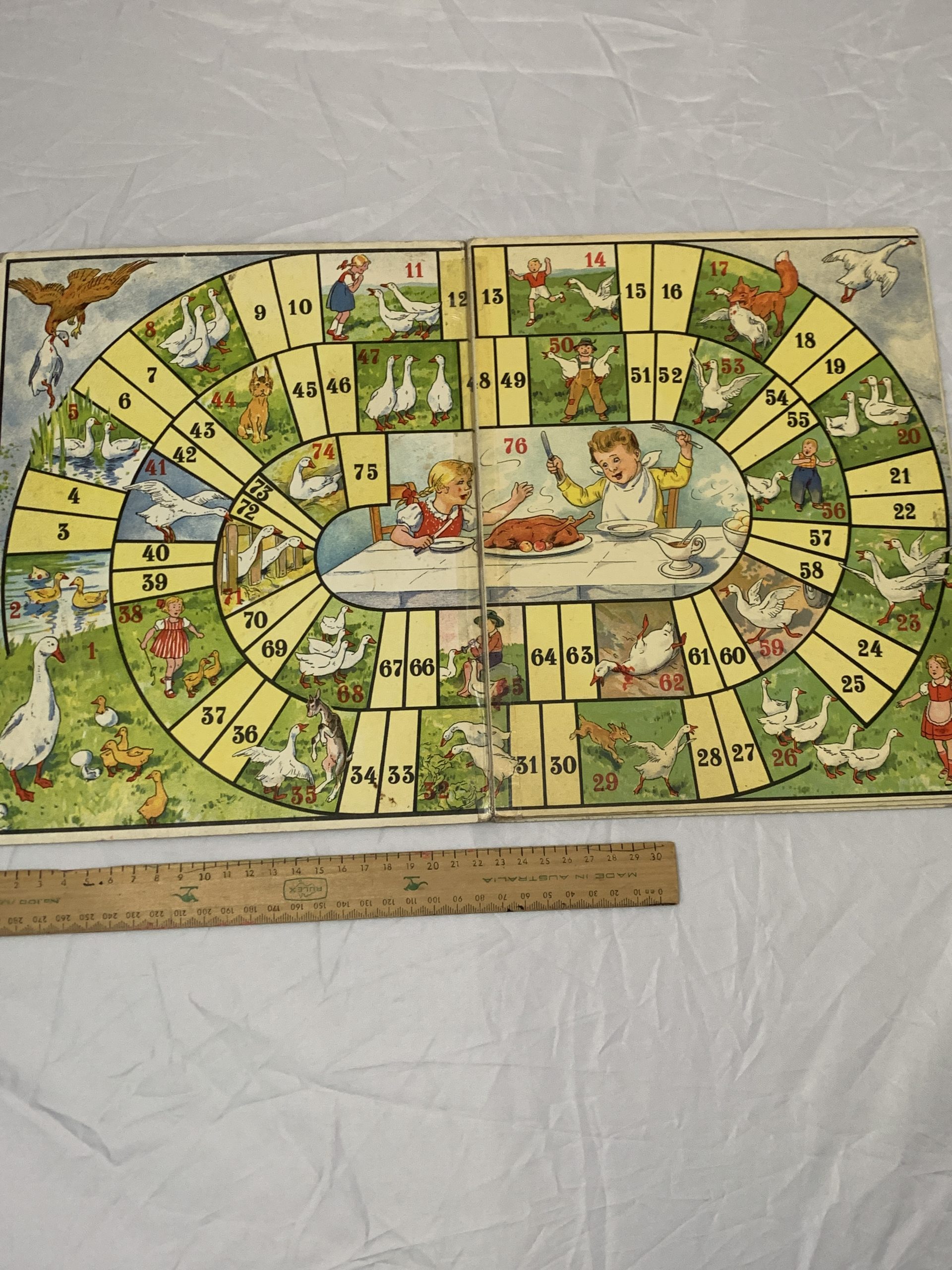 Antique Game Board Book - Mother Goose - Pit Stop - Boards Only ...