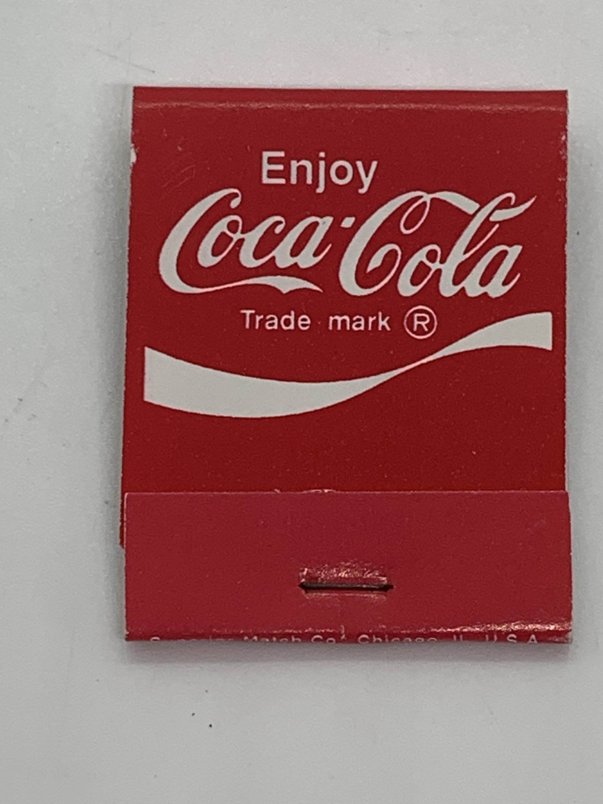 Enjoy Coca Cola Branded Matchbook - Complete - Vintage Keepsakes