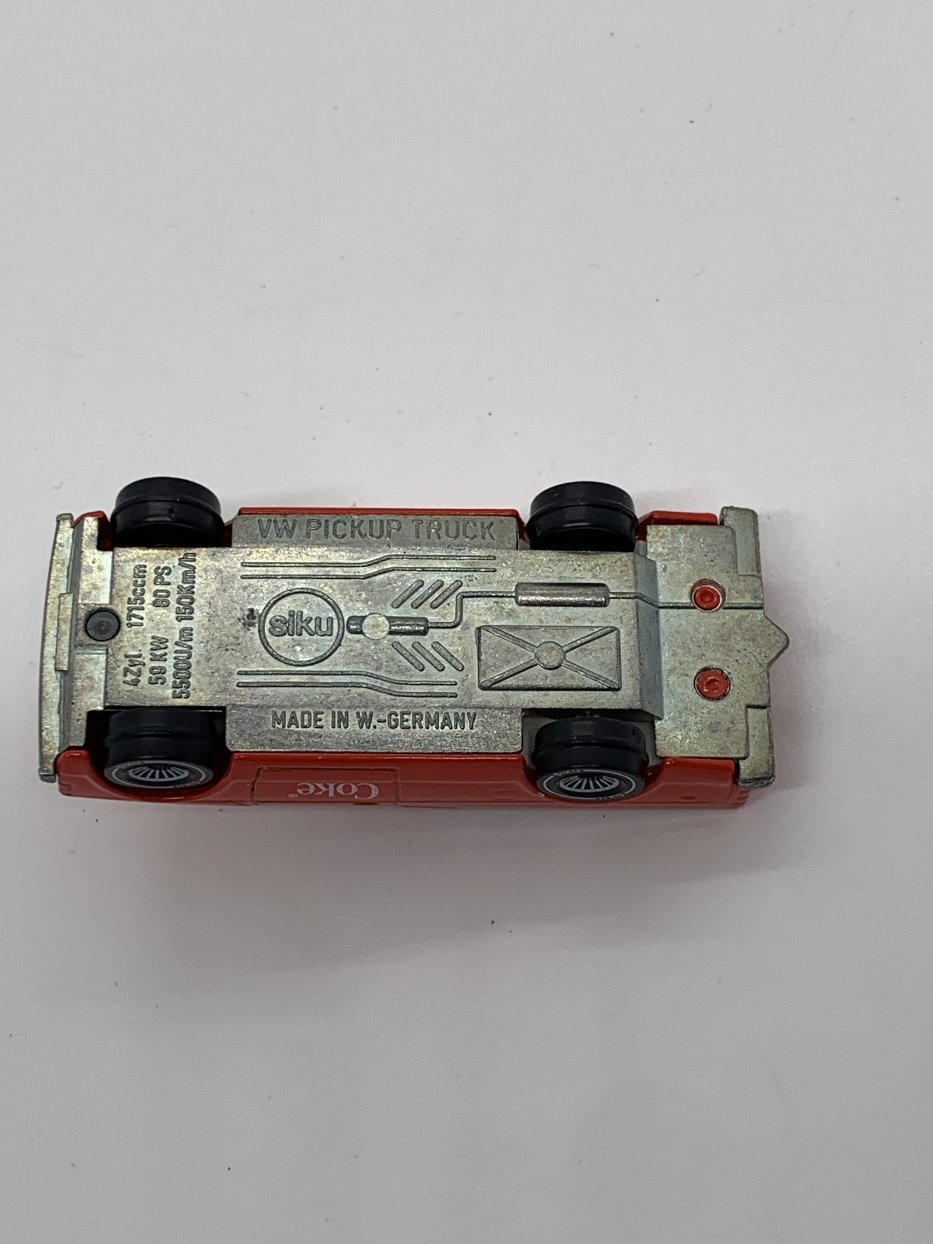Siku Coke Branded VW Diecast Pickup Truck (Made in W Germany) - Vintage ...