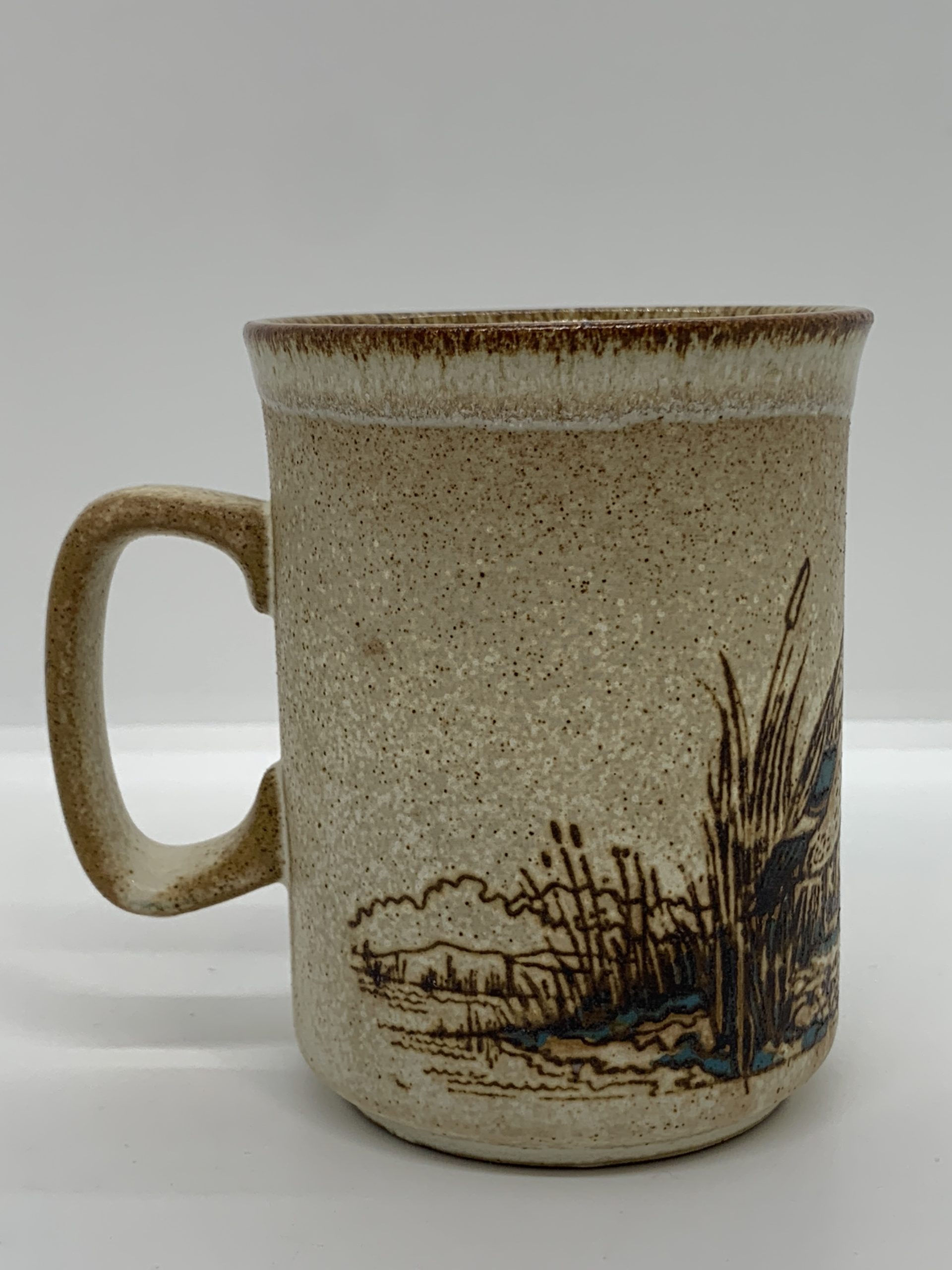 Vintage Dunoon Ceramics Mug with Duck Picture - Vintage Keepsakes