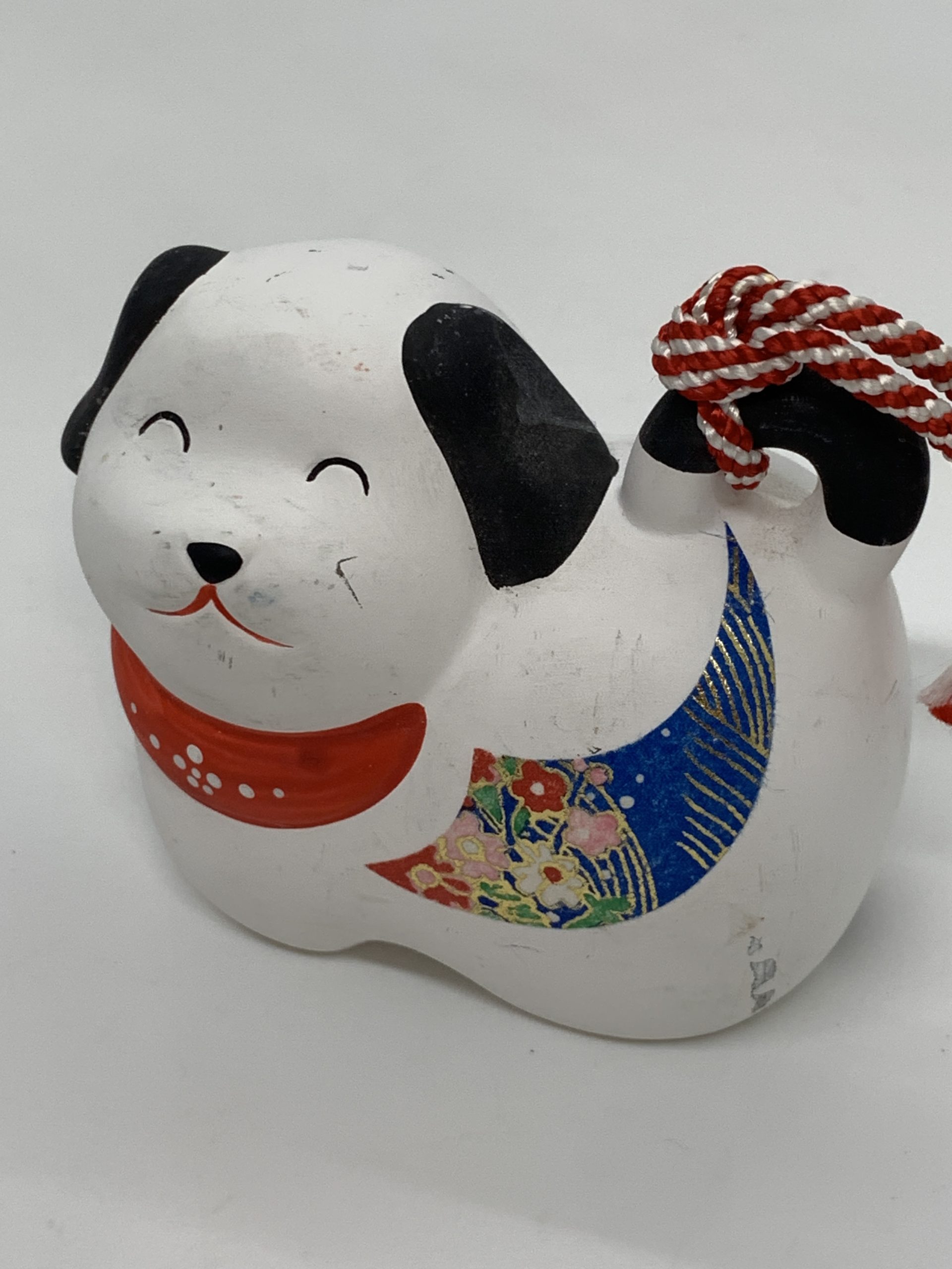 Vintage Japanese Ceramic Clay Dog Bell - Vintage Keepsakes