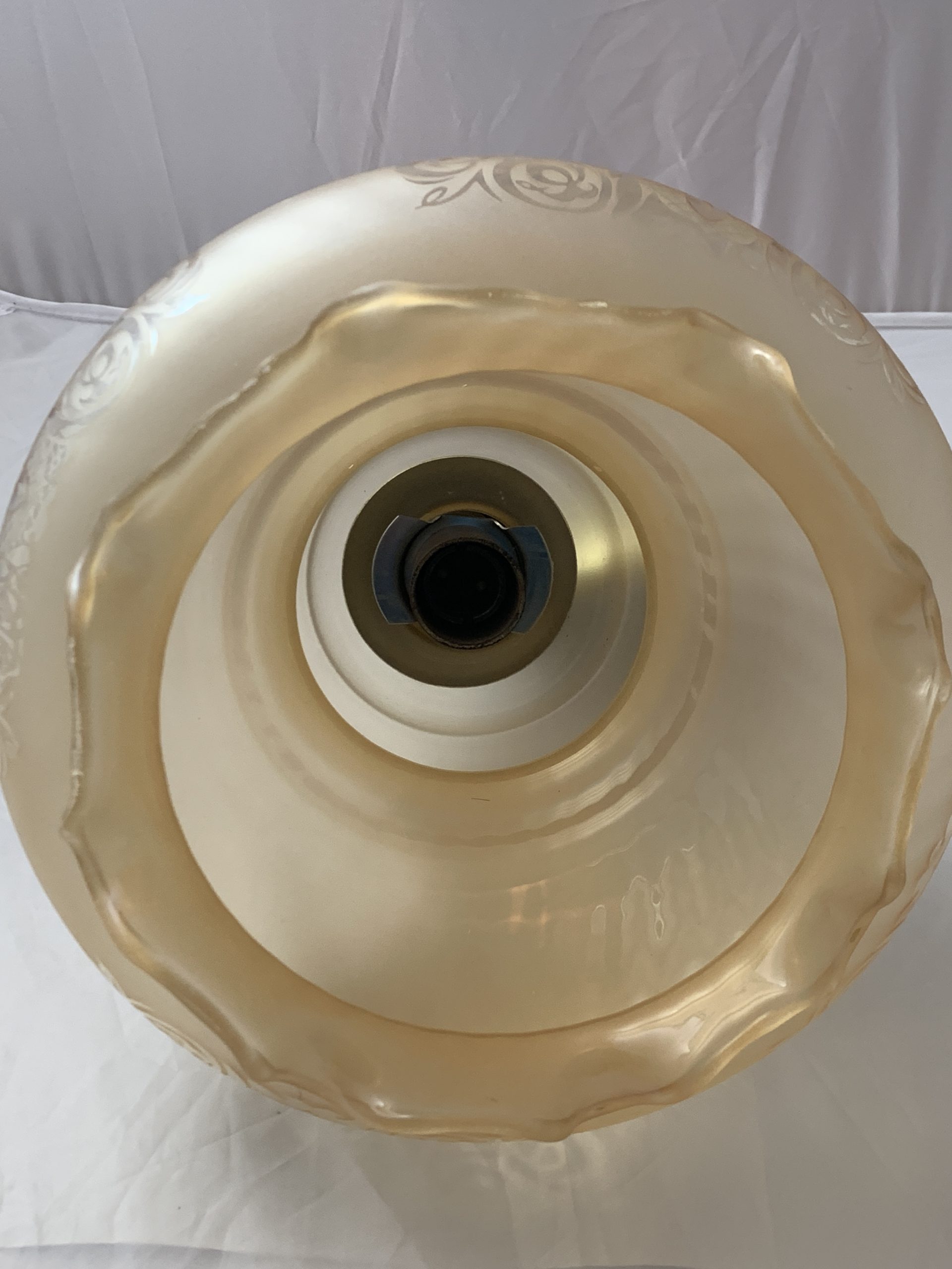 Vintage Pendant Light with Rod and Chain and all Electrical Fittings ...