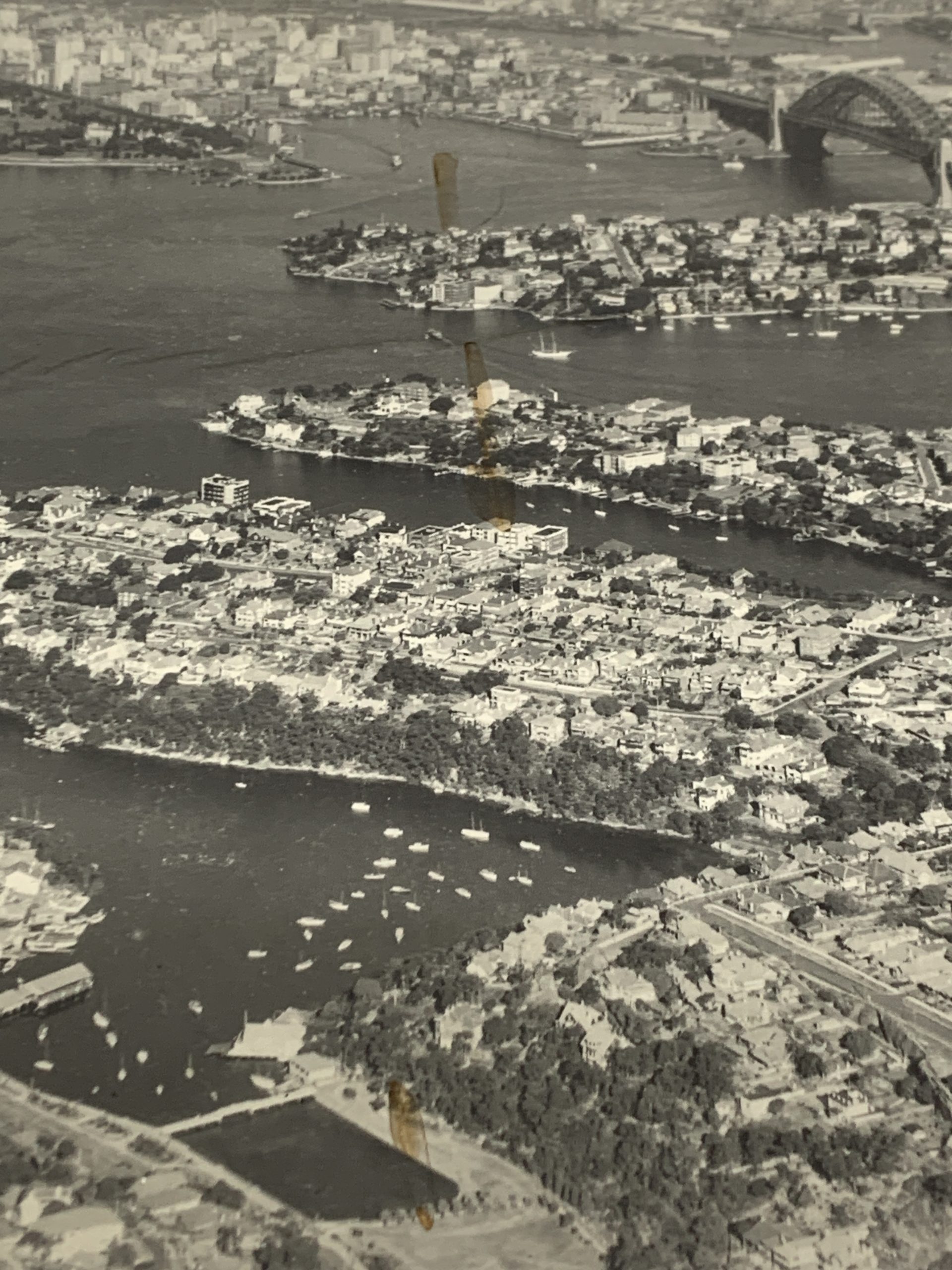 Vintage Sydney Aerial Photo taken by F24 RAAF Camera in 1943 - 20x25cm ...