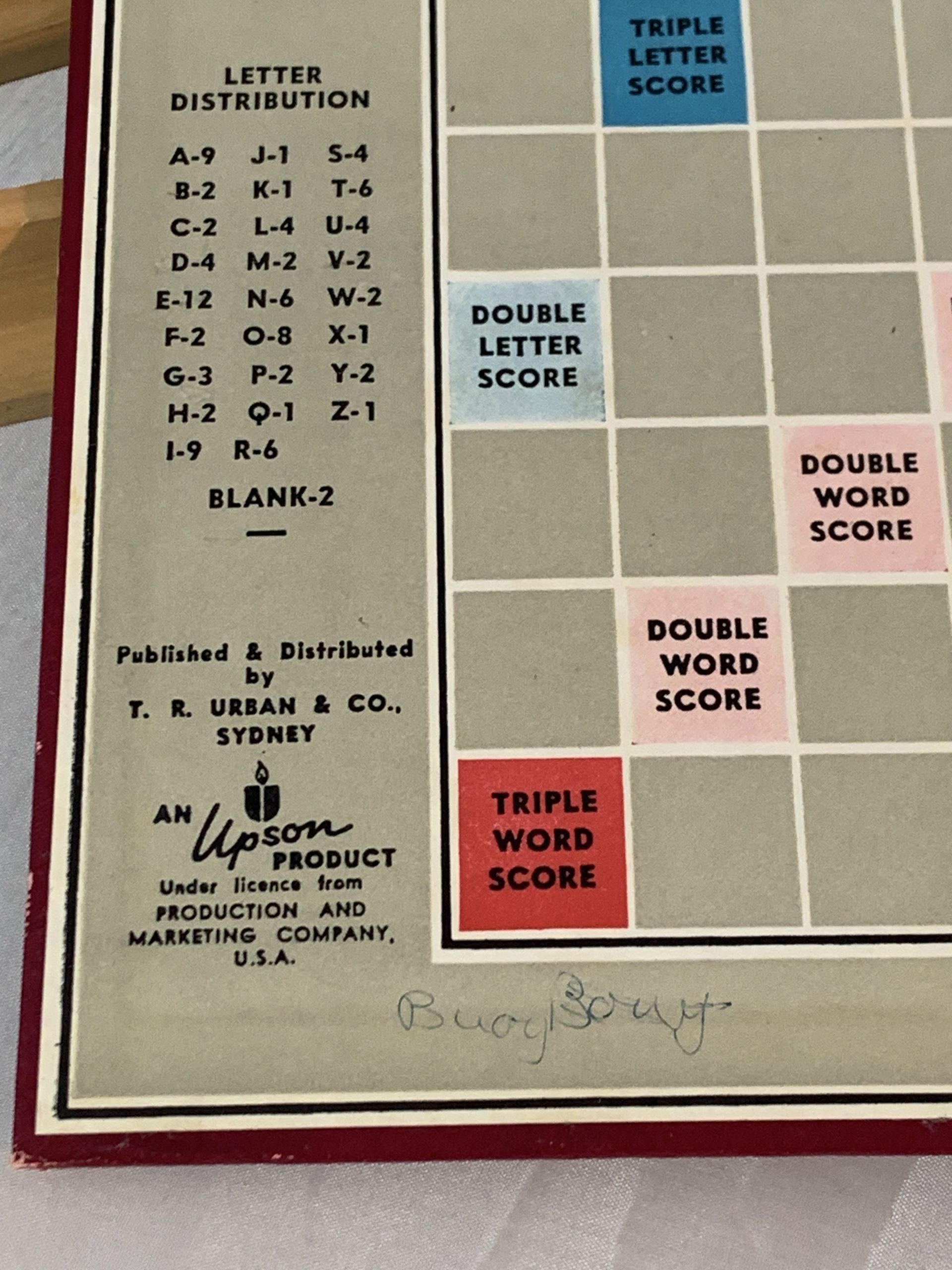 Vintage Scrabble Set with Original Board - Wooden Tiles - Wooden Stands ...