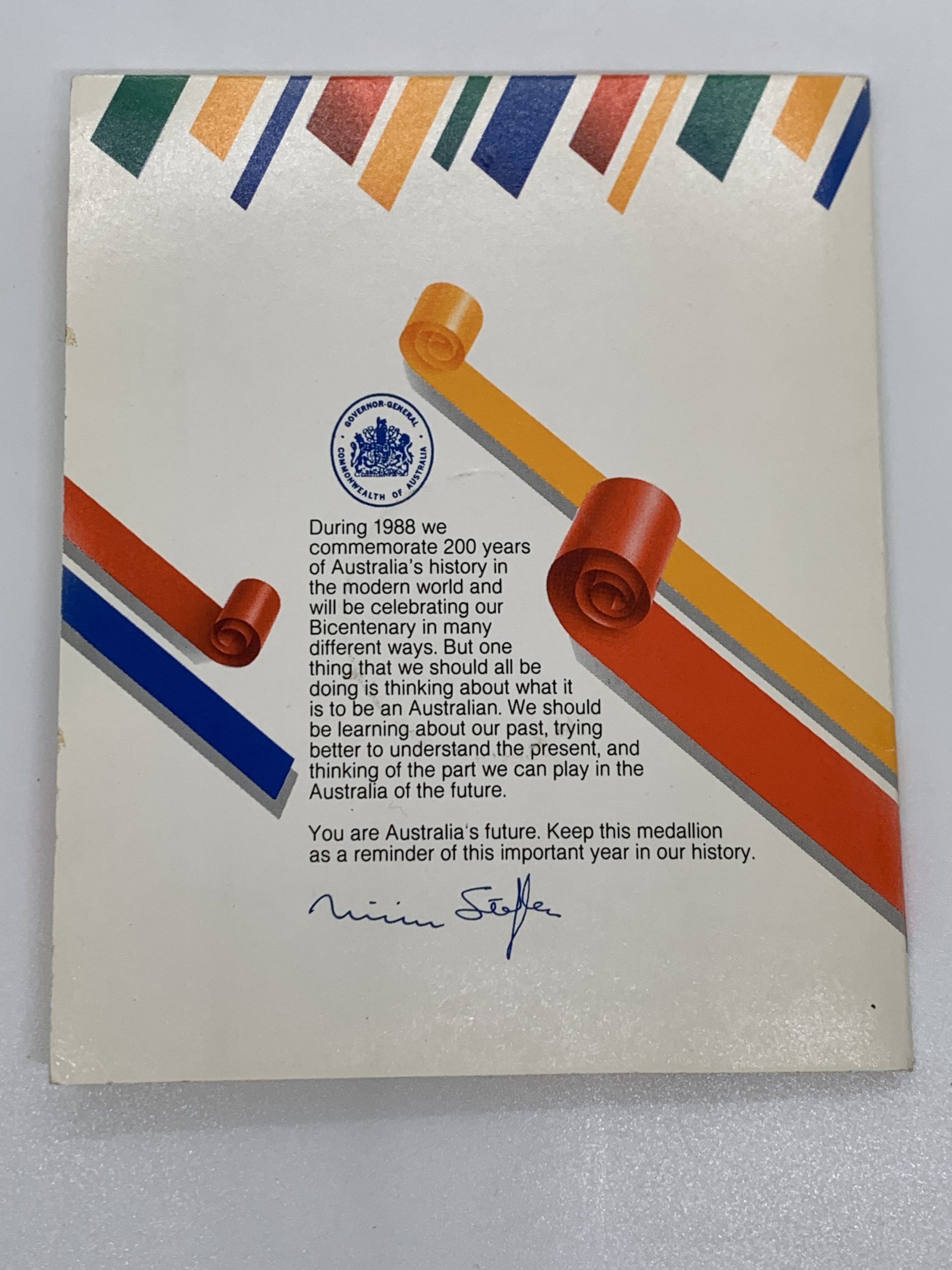 Bicentennial Momento for School Students Coin - Vintage Keepsakes