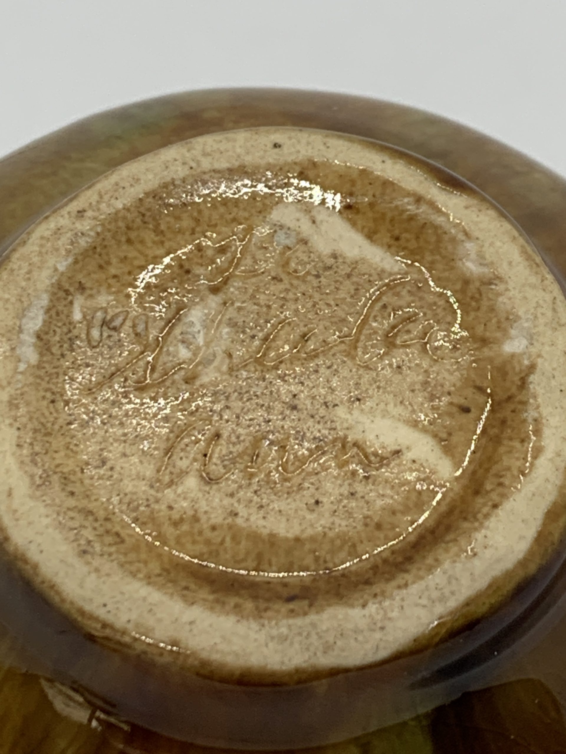 Vintage Sheila Ann Pottery Small Bowl with Flannel Flower adornments ...