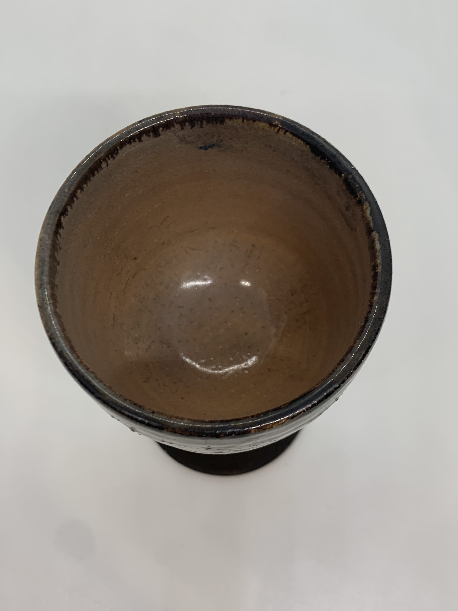 Beck Pottery Drip Glaze Goblet (EACH) - Vintage Keepsakes