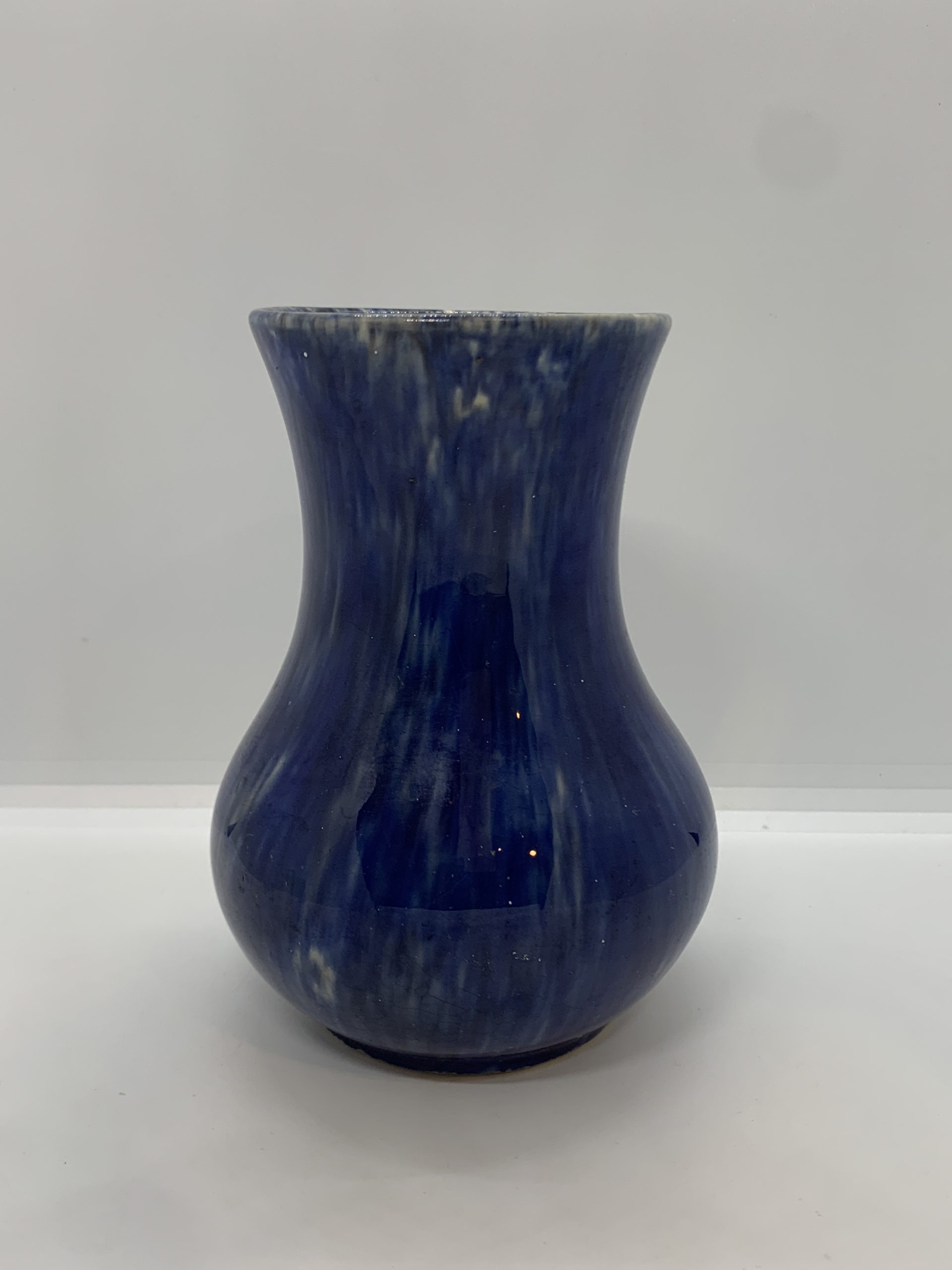 Vintage Blue Pottery Vase 15cm high - Vintage Keepsakes