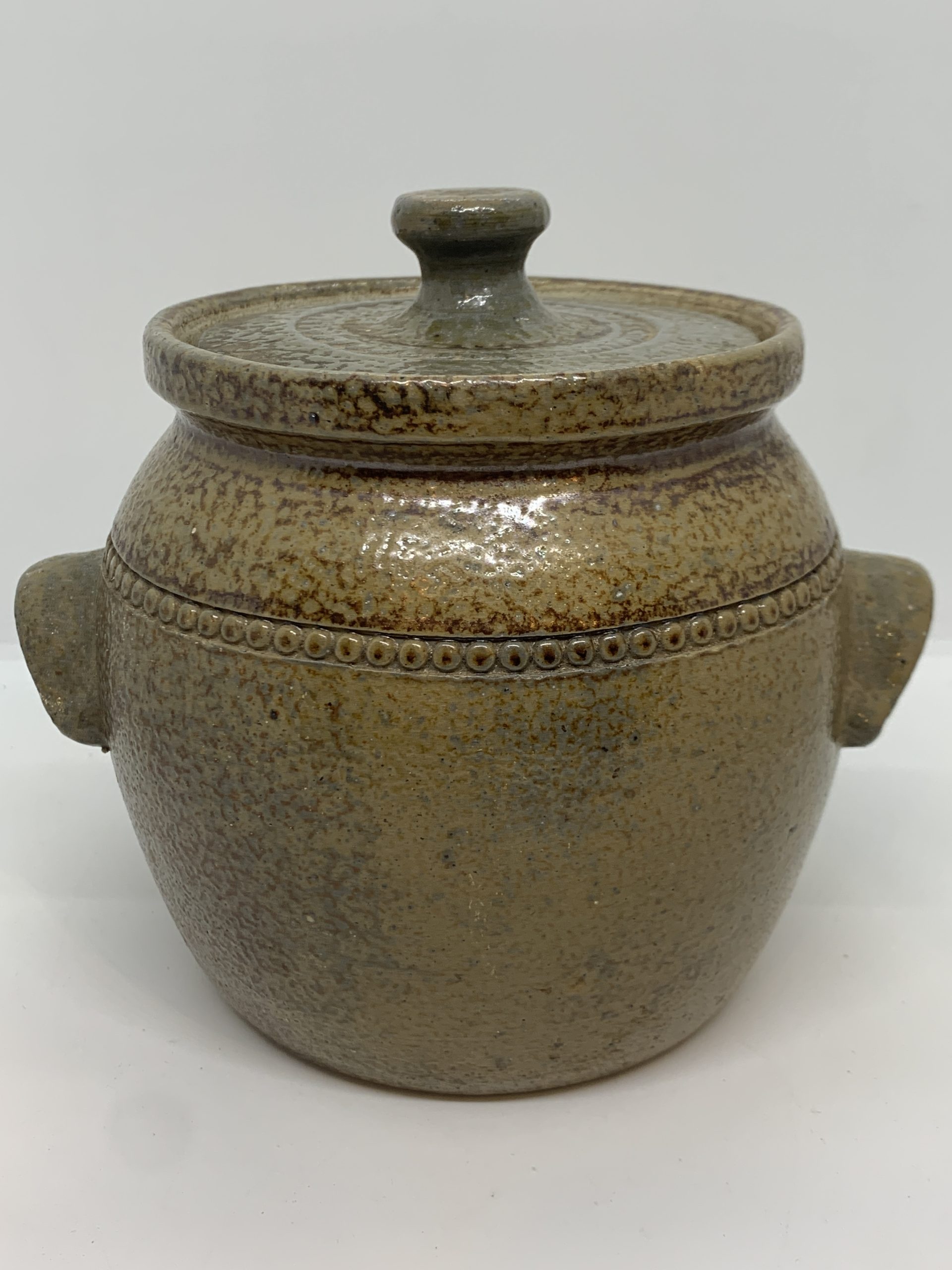 Bendigo Pottery Hand Made Stoneware Crock 16cm - Vintage Keepsakes