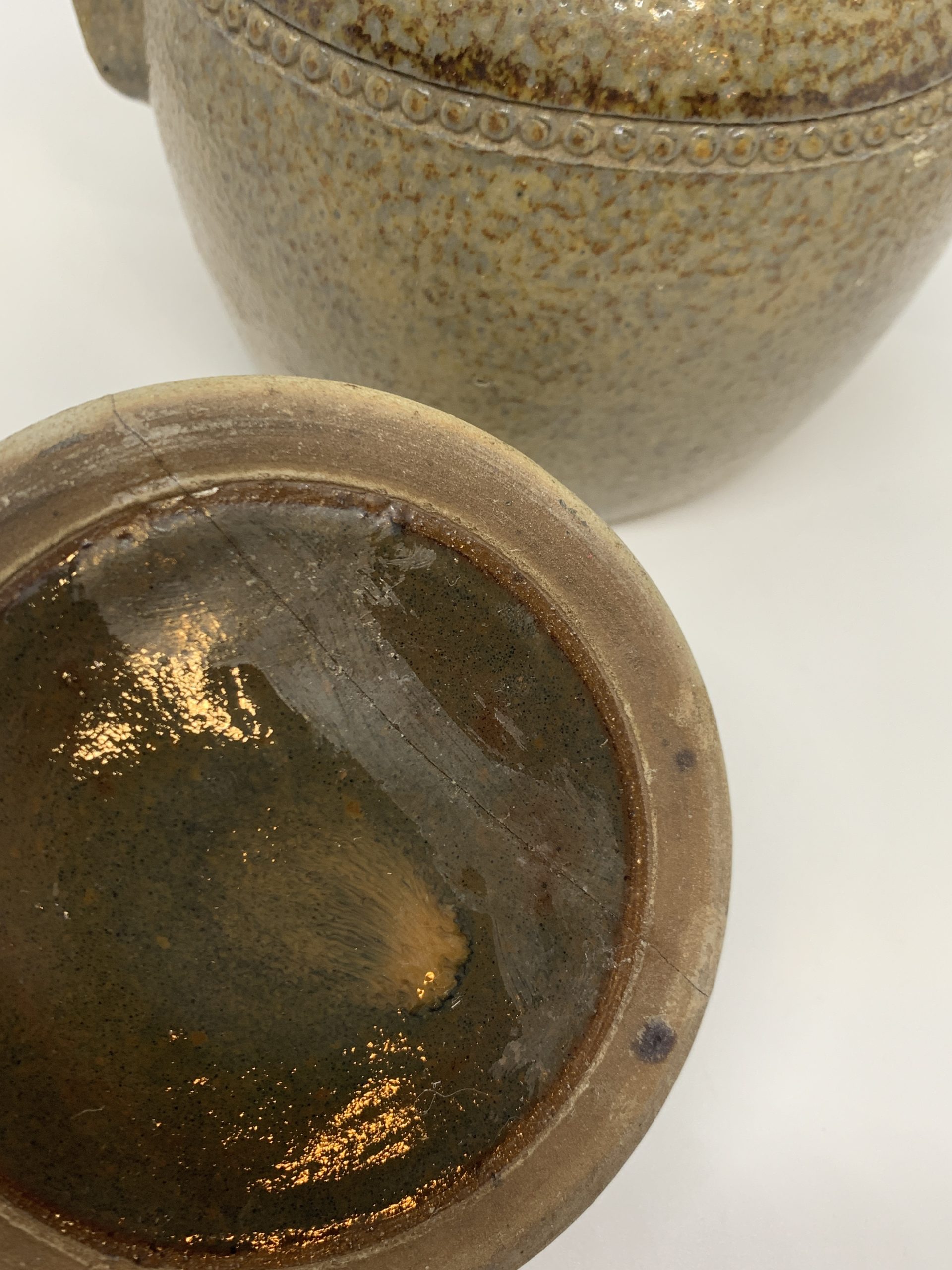 Bendigo Pottery Hand Made Stoneware Crock 16cm - Vintage Keepsakes