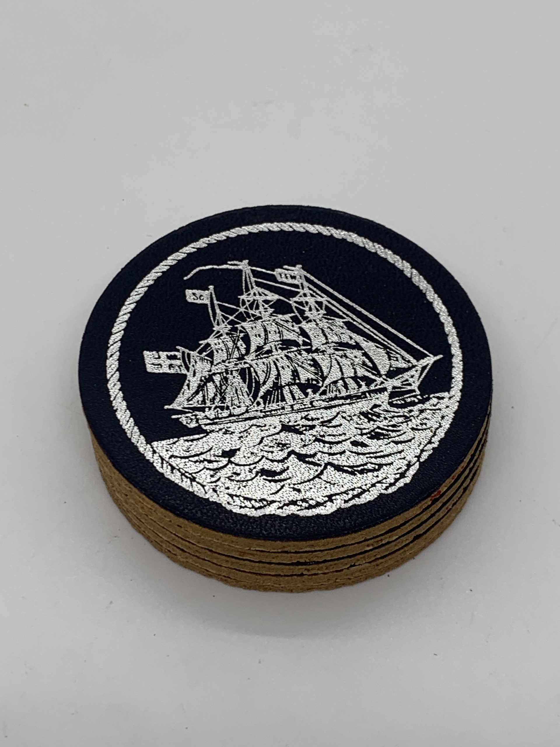 Design Philipp 5 x Black Nautical themed Coasters (Made in Sweden ...