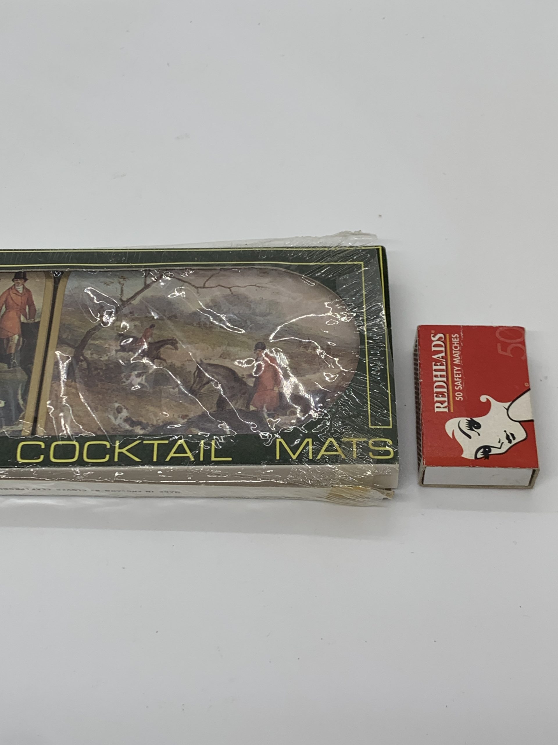 Set of Six Clover Leaf Horse Themed Cocktail Mats (Made in England ...