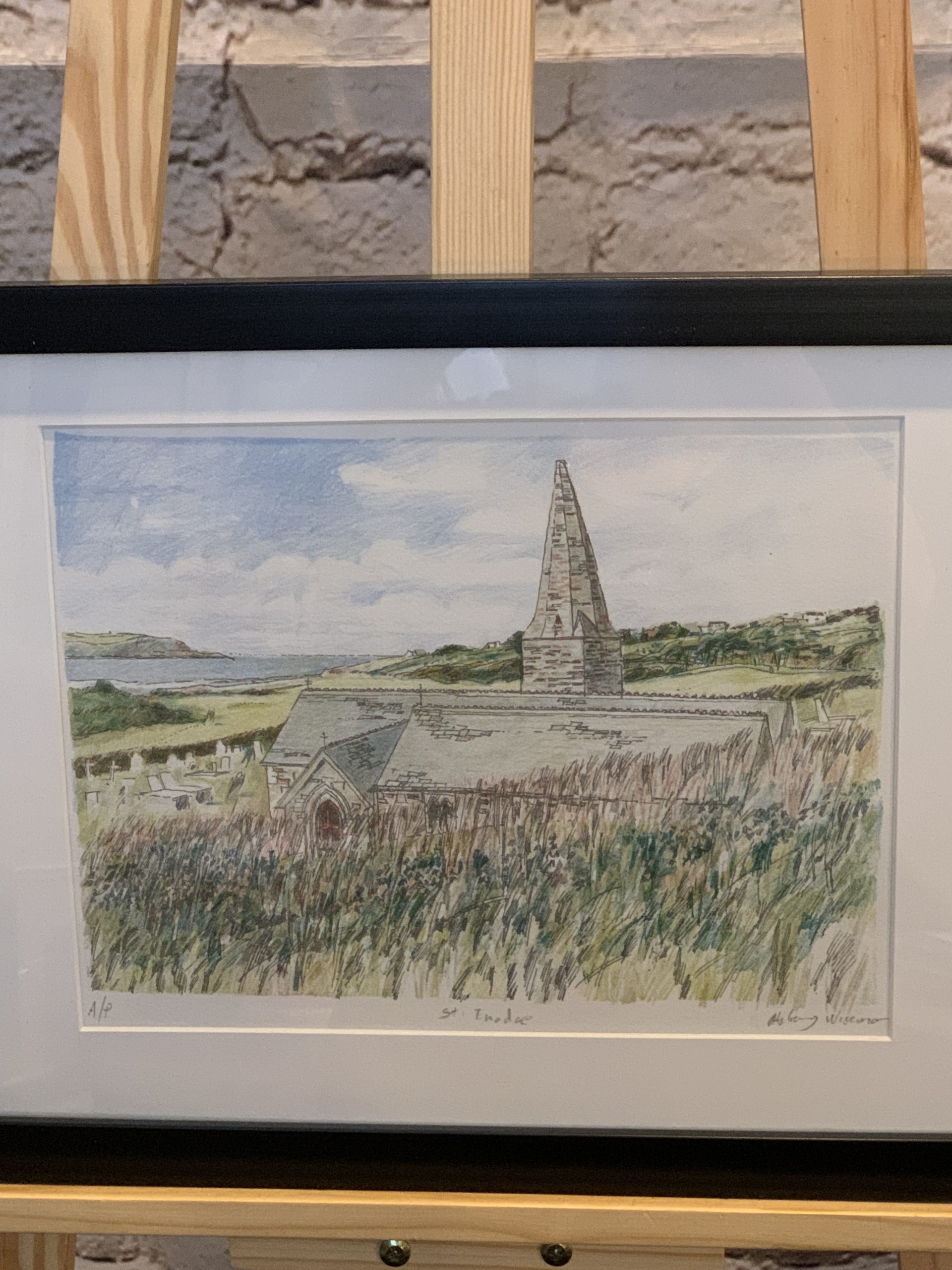 Albany Wiseman (1930-2021) Lithograph - St Endoc AP - Vintage Keepsakes