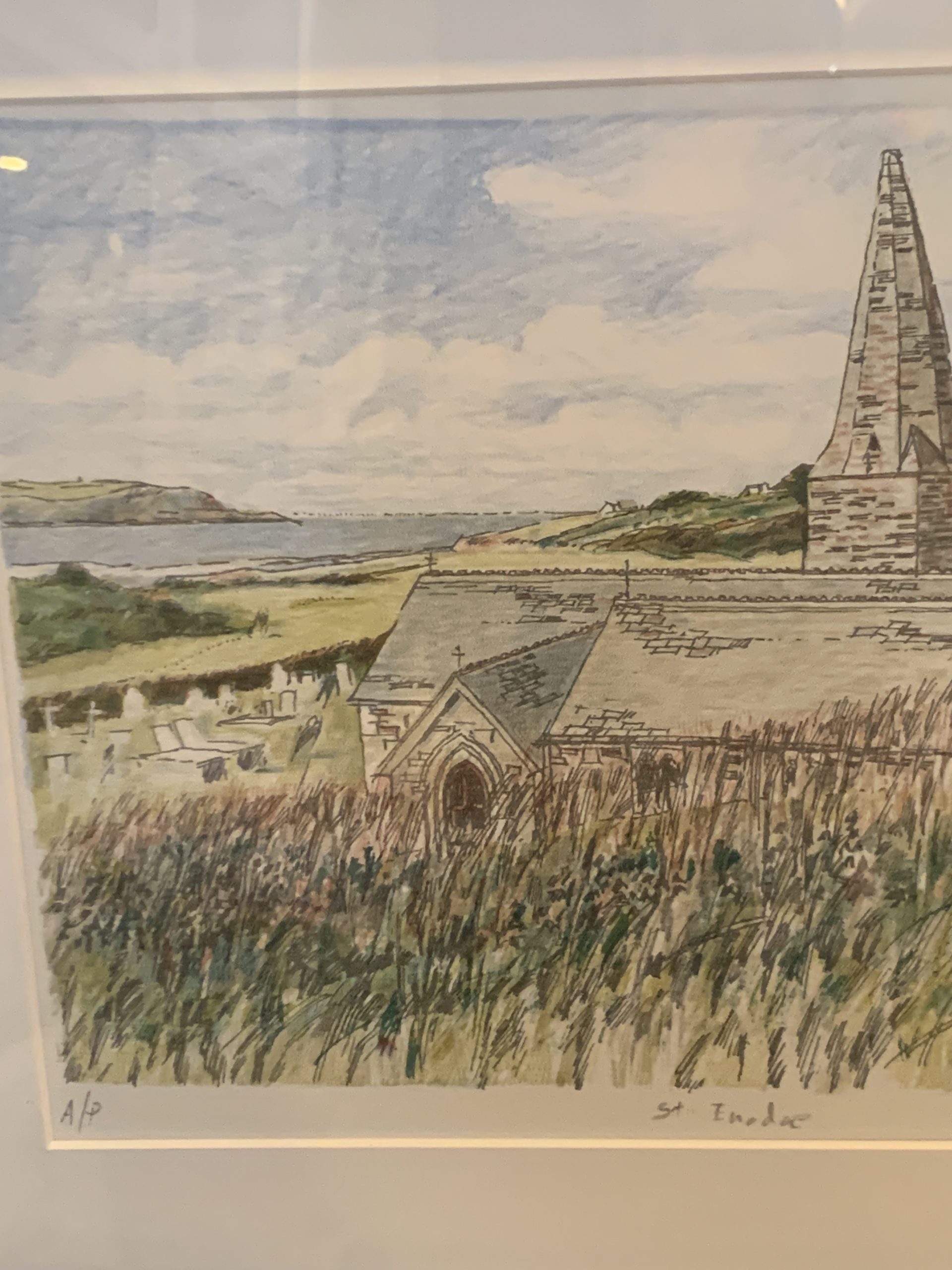 Albany Wiseman (1930-2021) Lithograph - St Endoc AP - Vintage Keepsakes