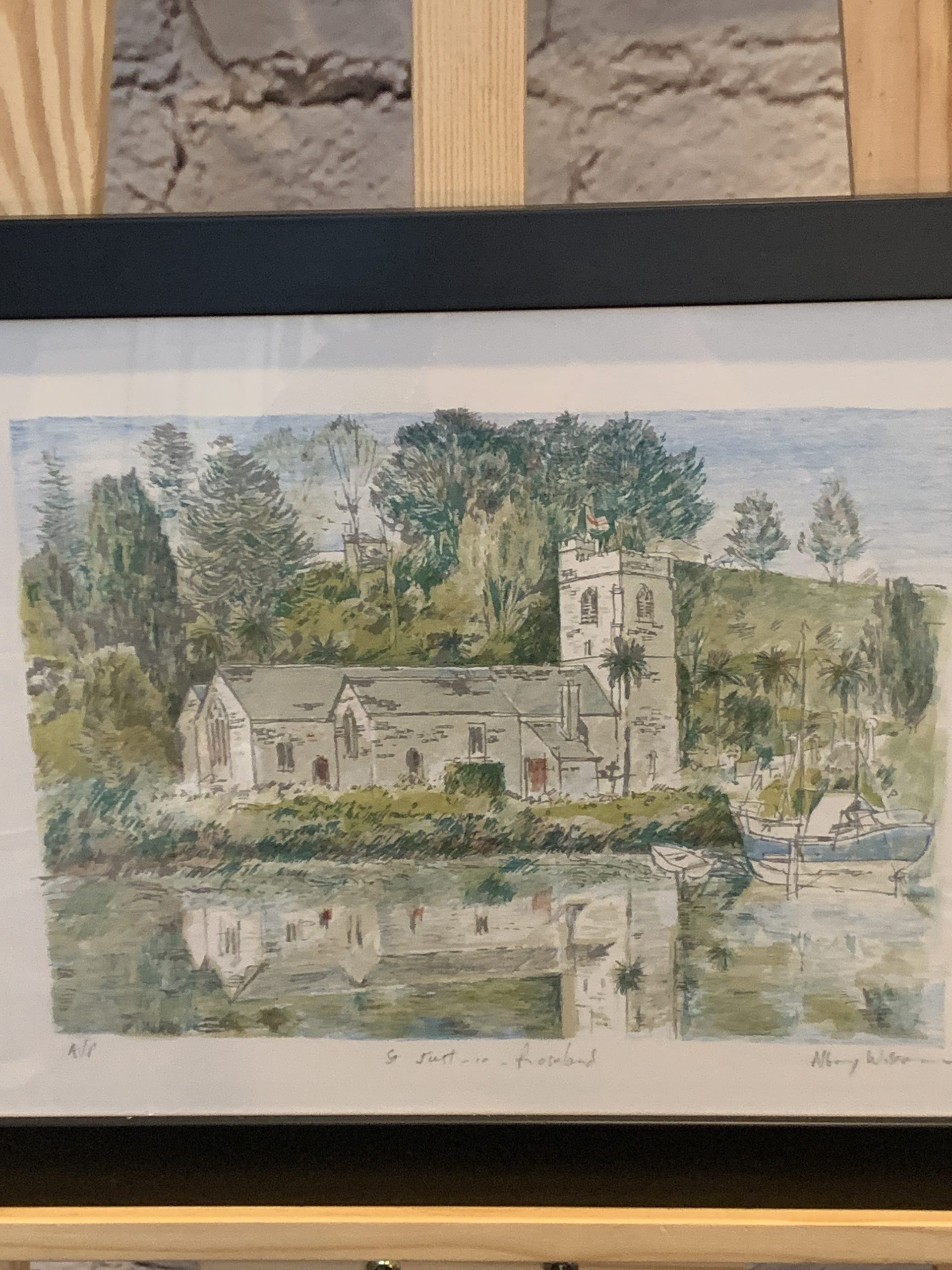 Albany Wiseman (1930-2021) Lithograph - St Just in Roseland - AP ...