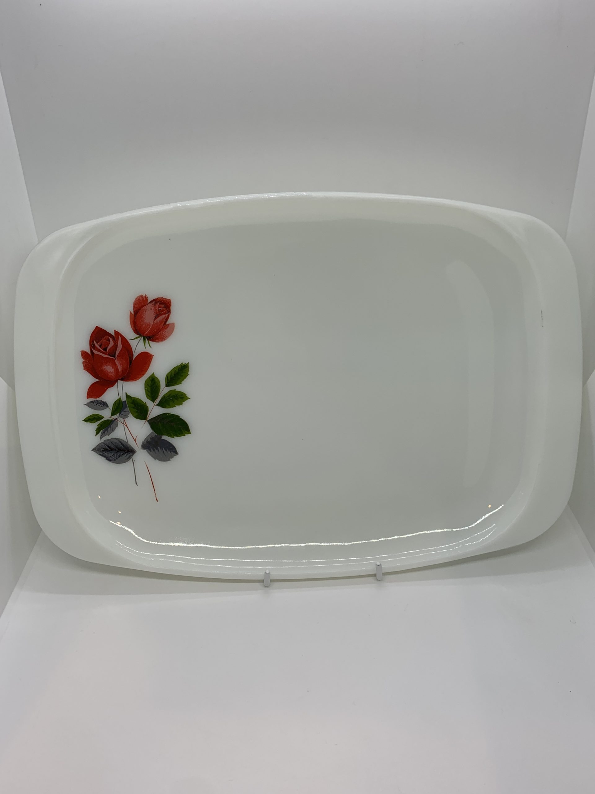 Vintage JAJ Pyrex June Rose Serving Platter 1960s - 38x26cm - Vintage ...