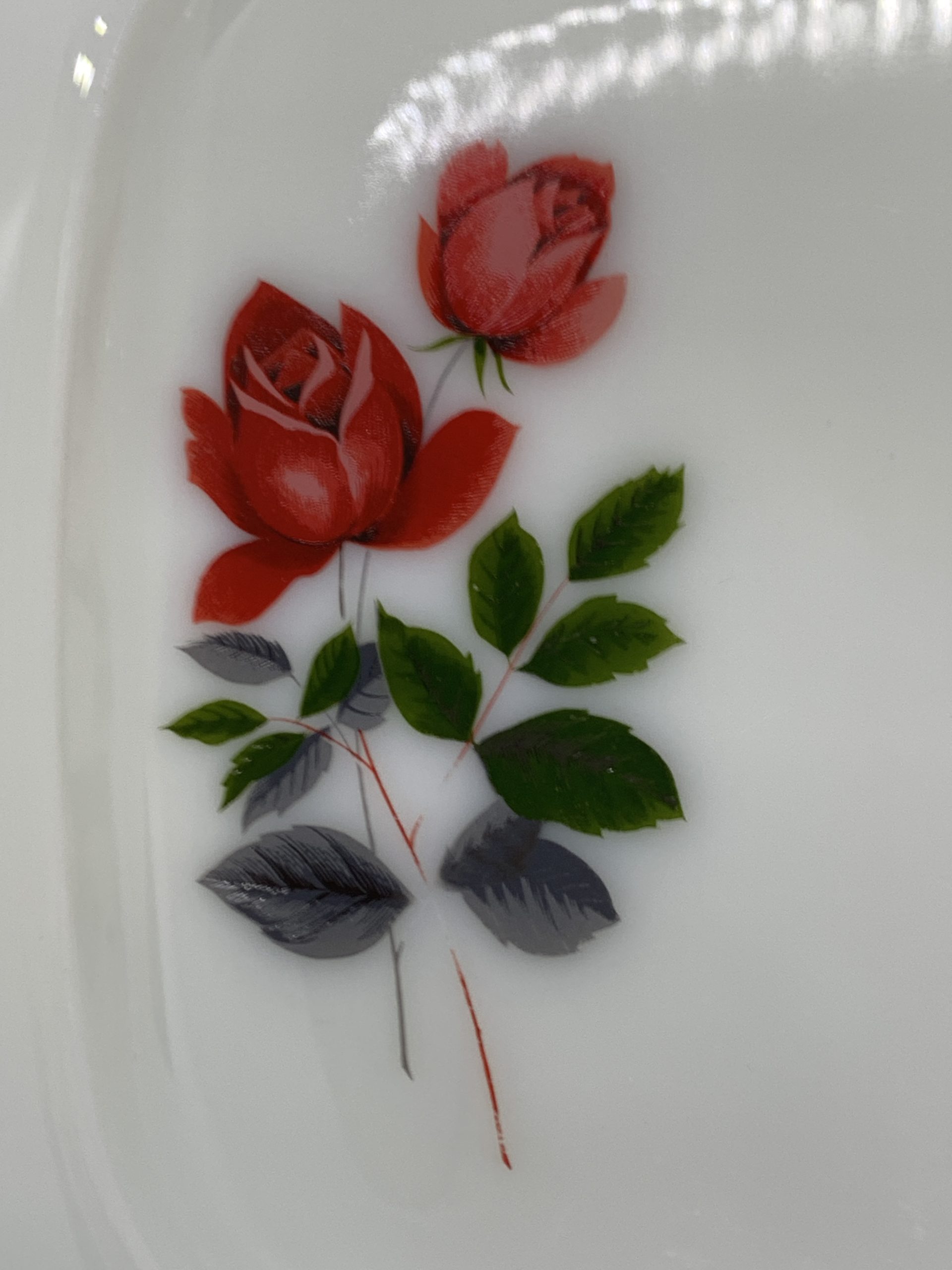 Vintage JAJ Pyrex June Rose Serving Platter 1960s - 38x26cm - Vintage ...