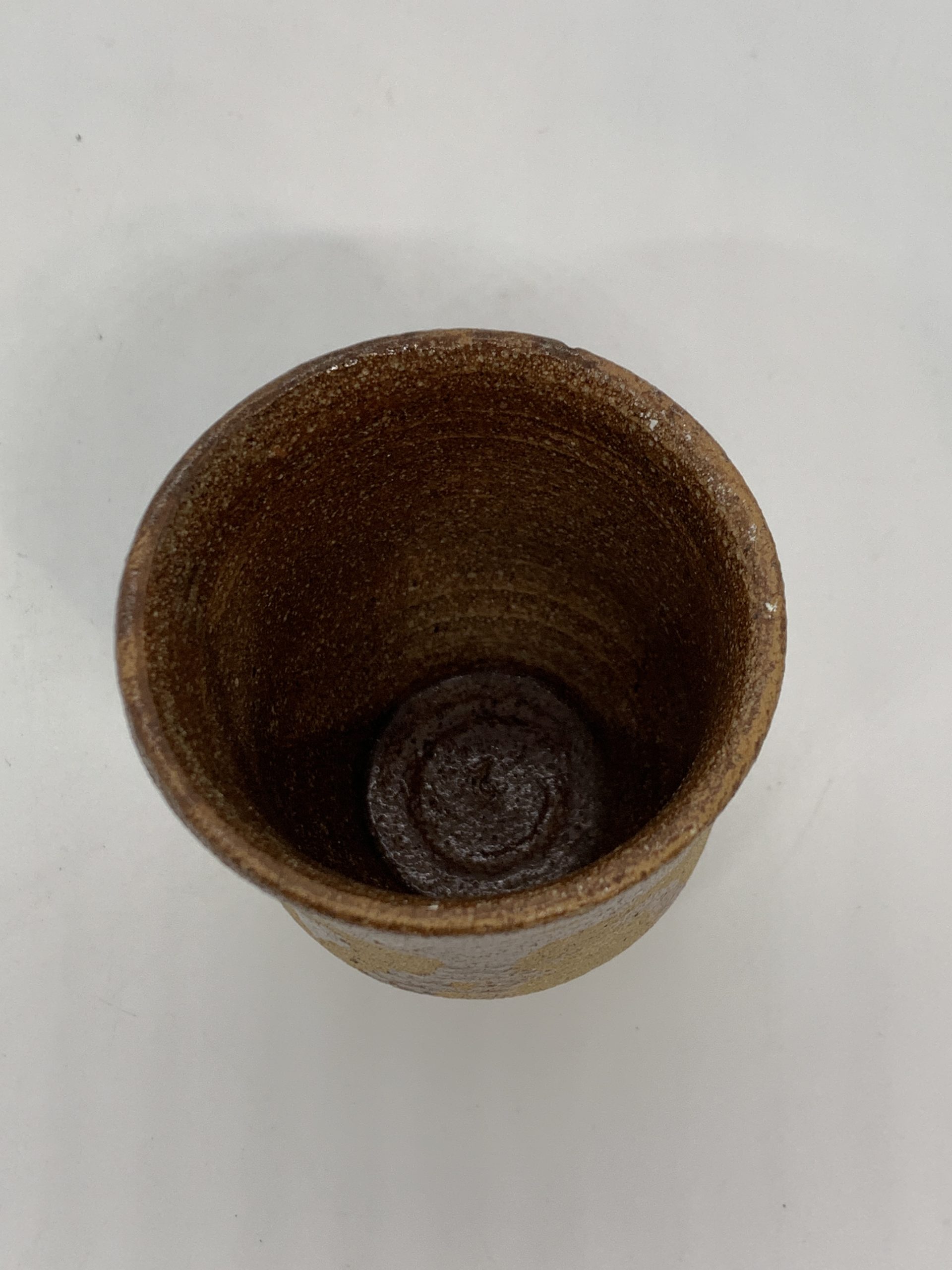 Small Pottery Cup 8cm marked to base - Vintage Keepsakes