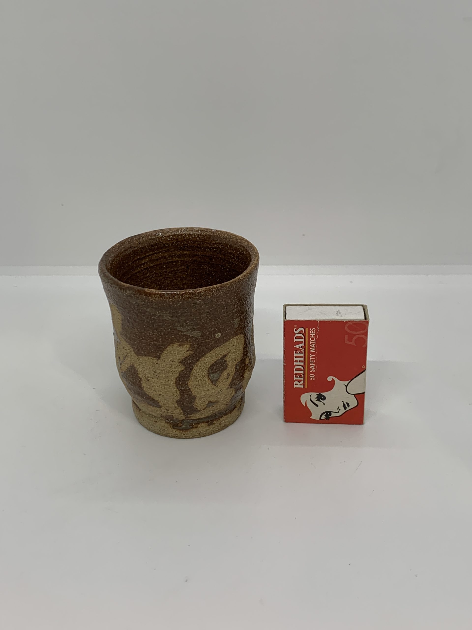 Small Pottery Cup 8cm marked to base - Vintage Keepsakes