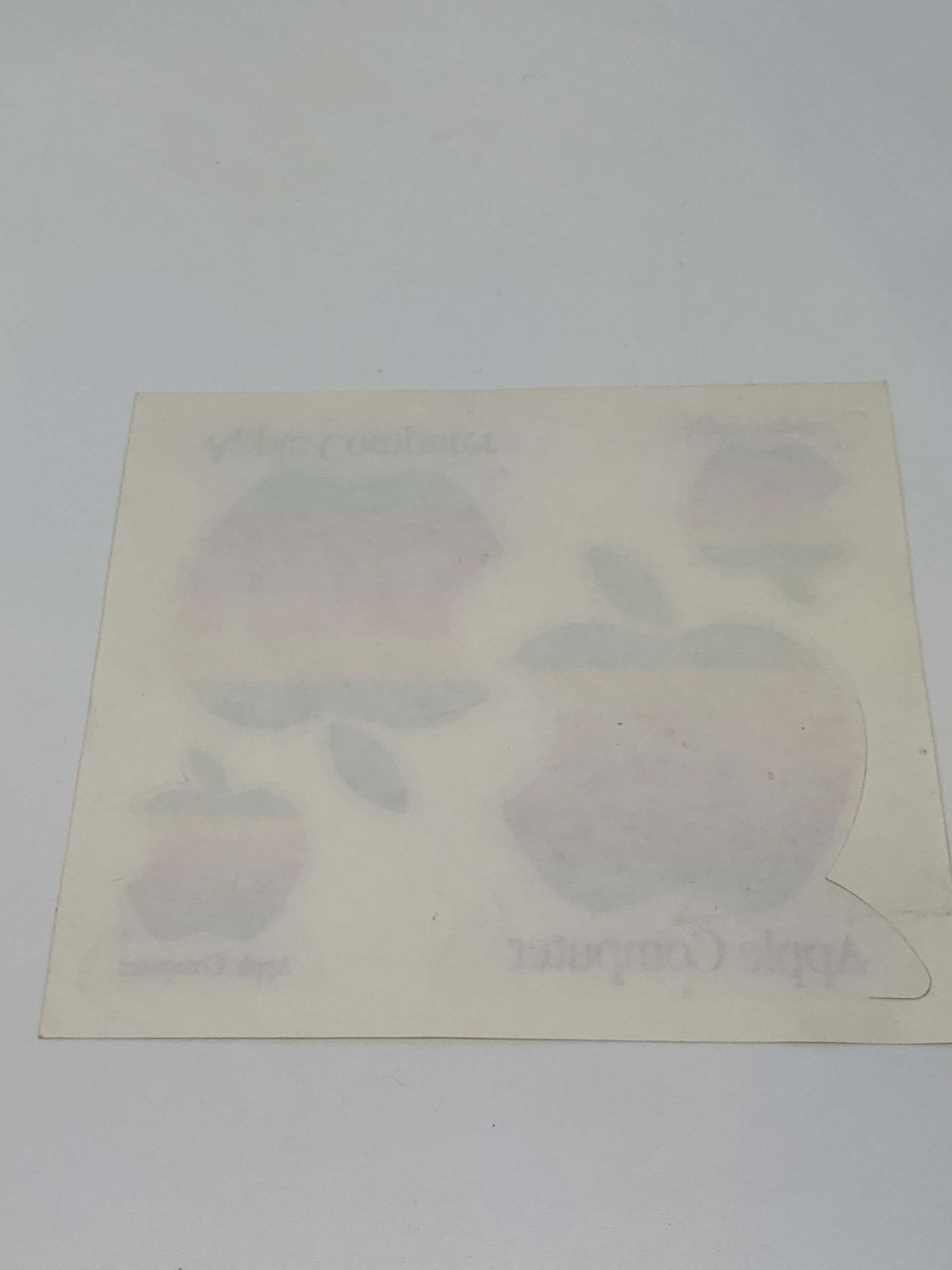 Apple Computer - Rainbow Apple Decal Sheet 1990s - Vintage Keepsakes