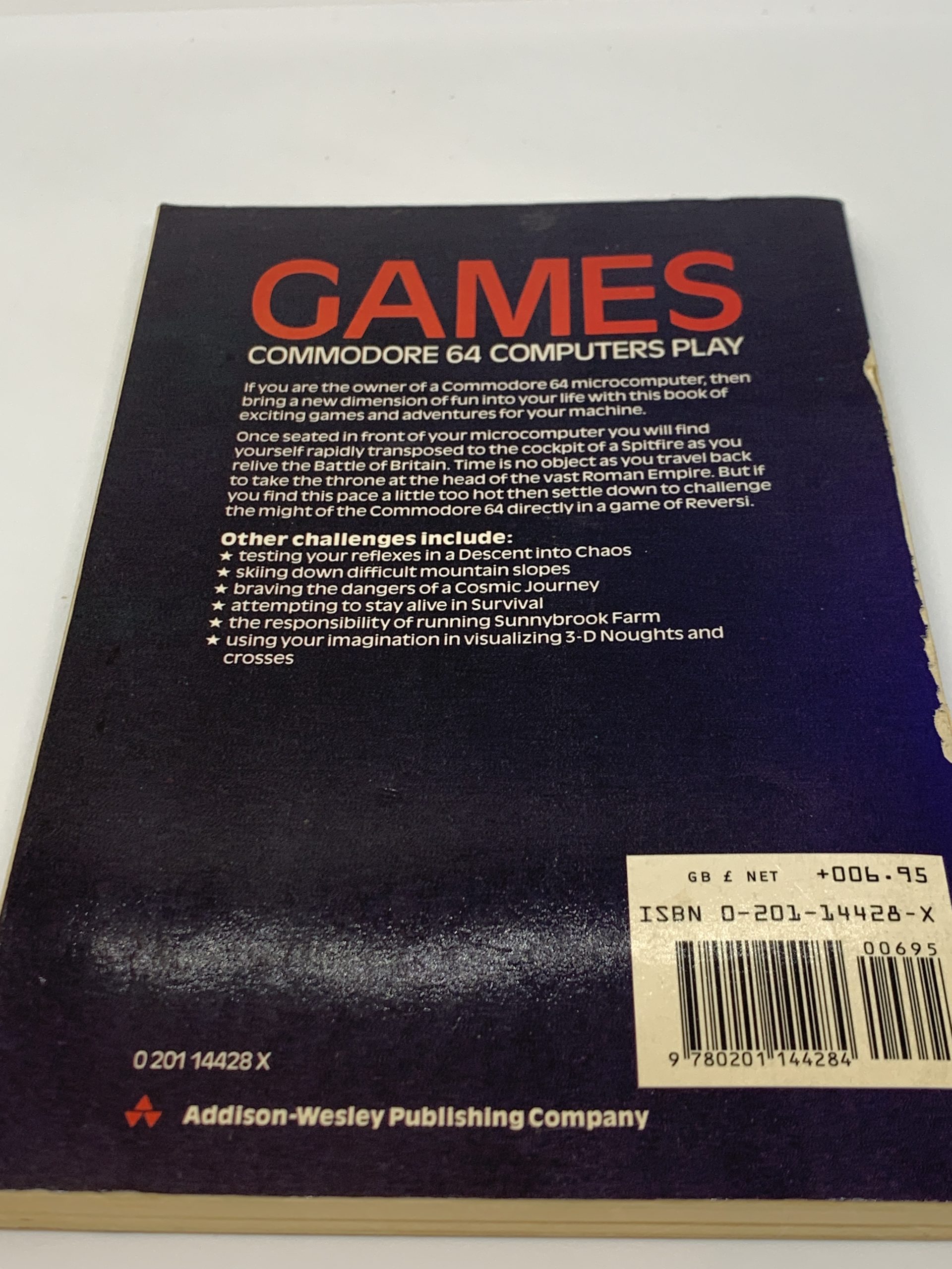 Games Commodore 64 Computers Play Book (Robert Young and Roger Bush ...