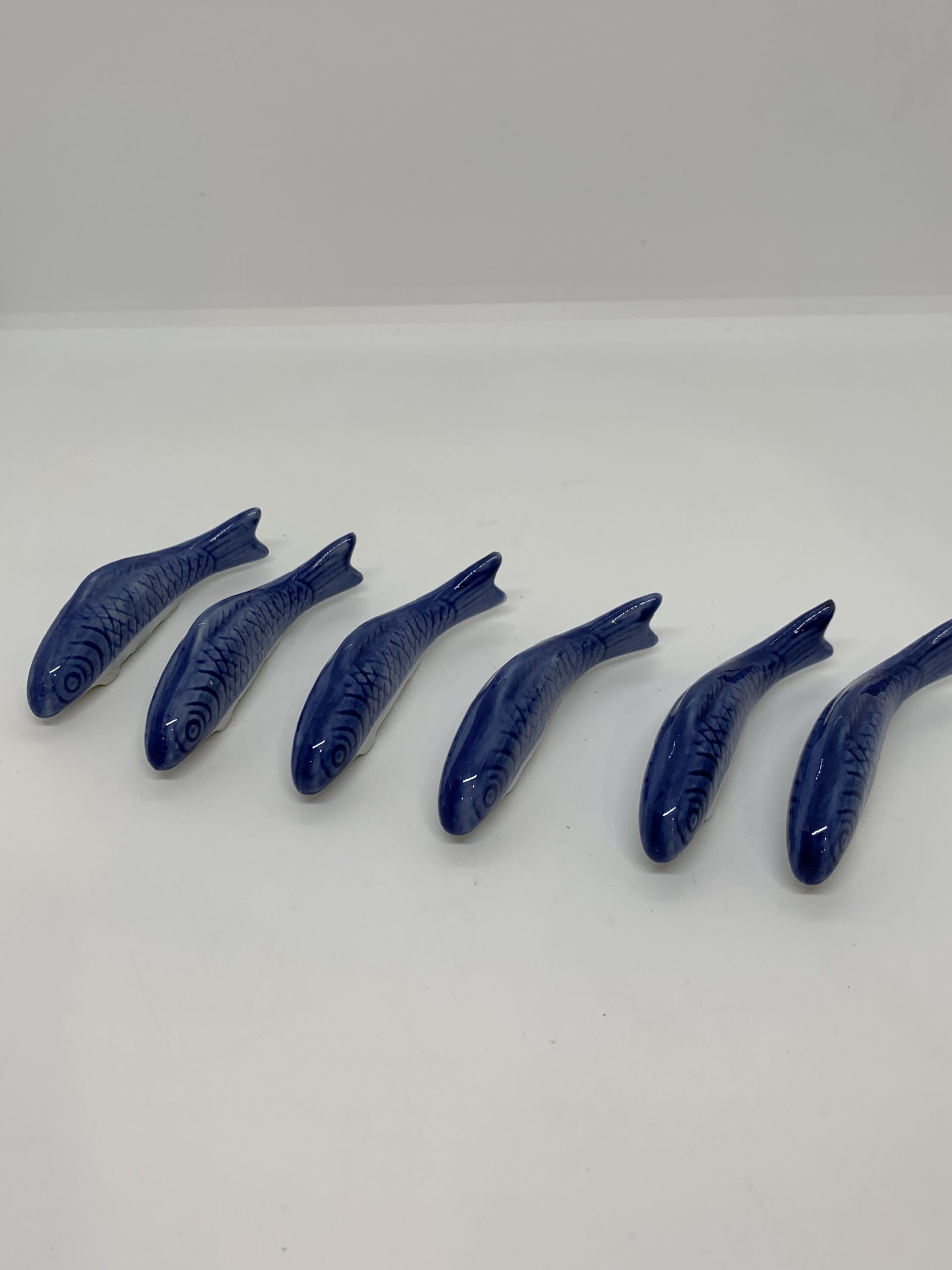 Blue Fish Chopstick Rest - Vintage Keepsakes