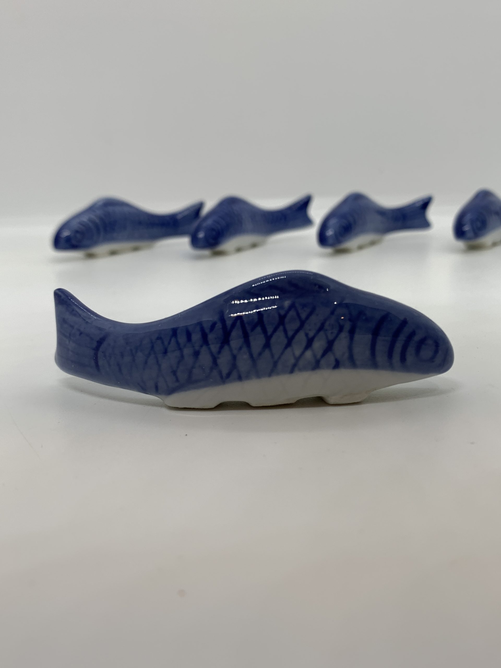 Blue Fish Chopstick Rest - Vintage Keepsakes