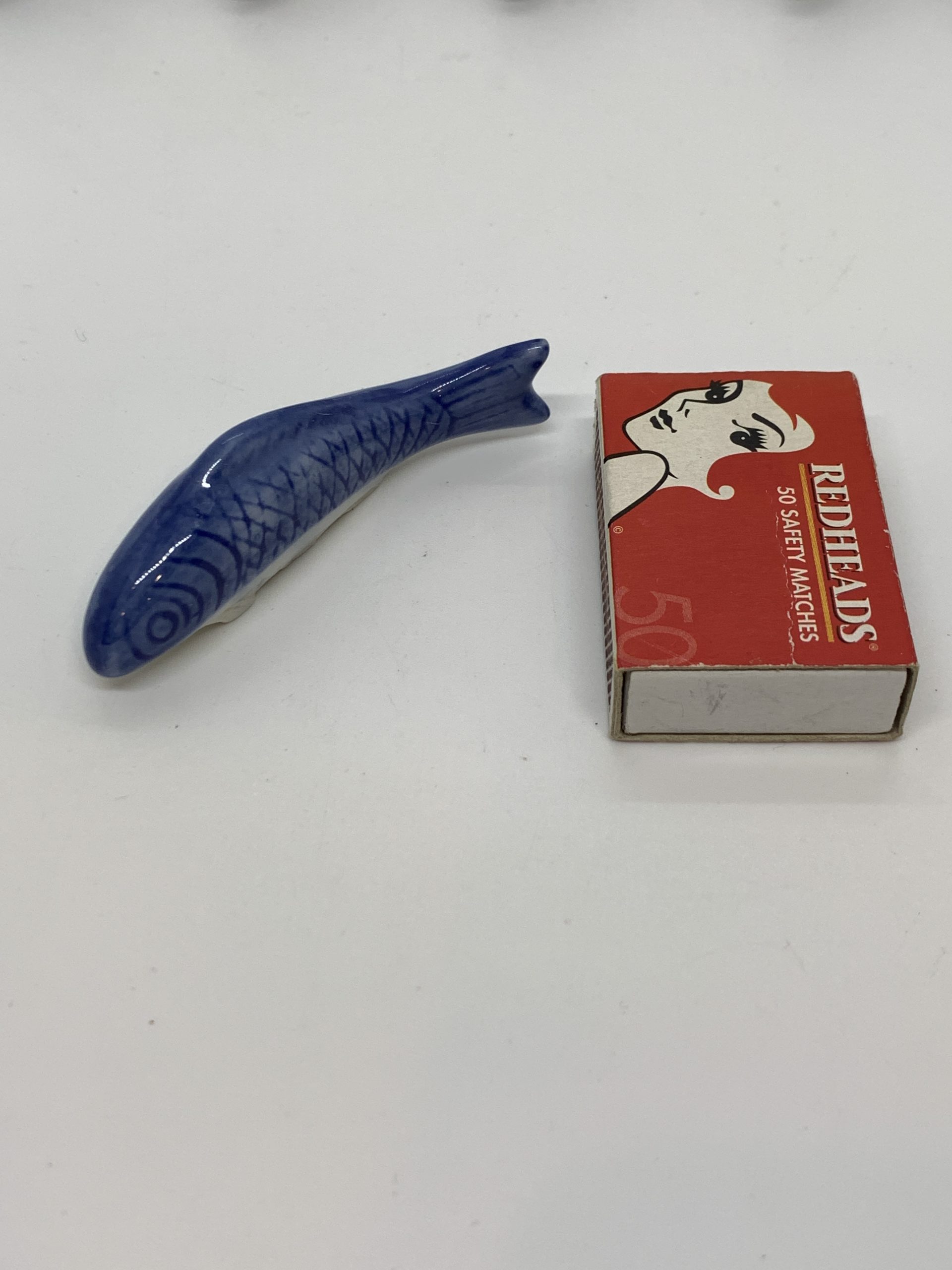 Blue Fish Chopstick Rest - Vintage Keepsakes