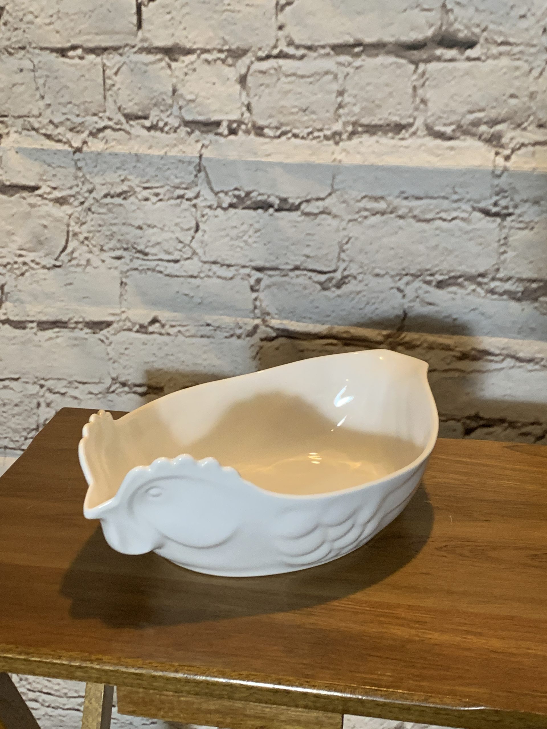 Vintage French Revol Porcelain Chicken Form Roasting Dish 2 Qt 34cm ...