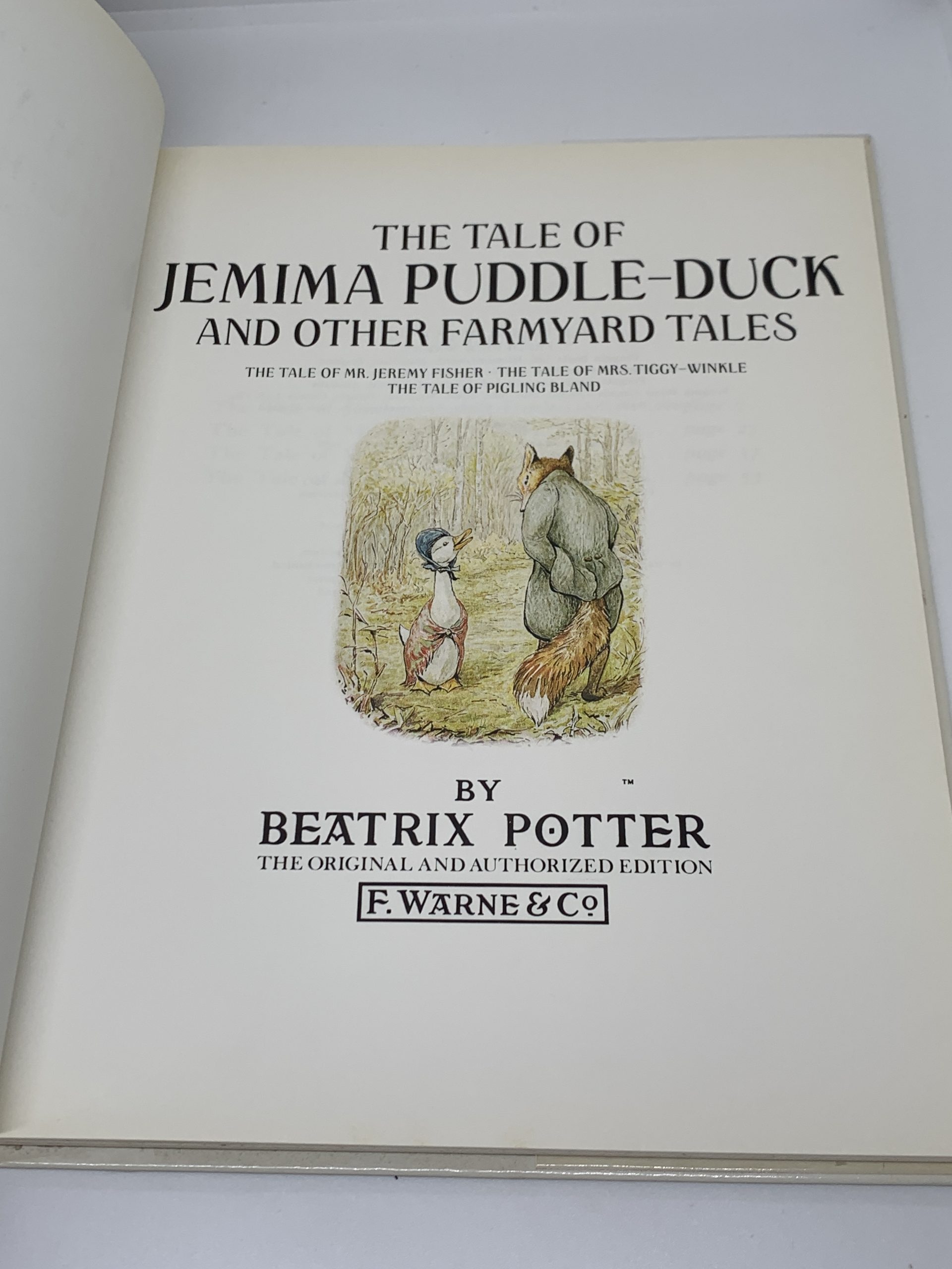 The Tale of Jemima Puddle-Duck and other Farmyard Tales by Beatrix ...