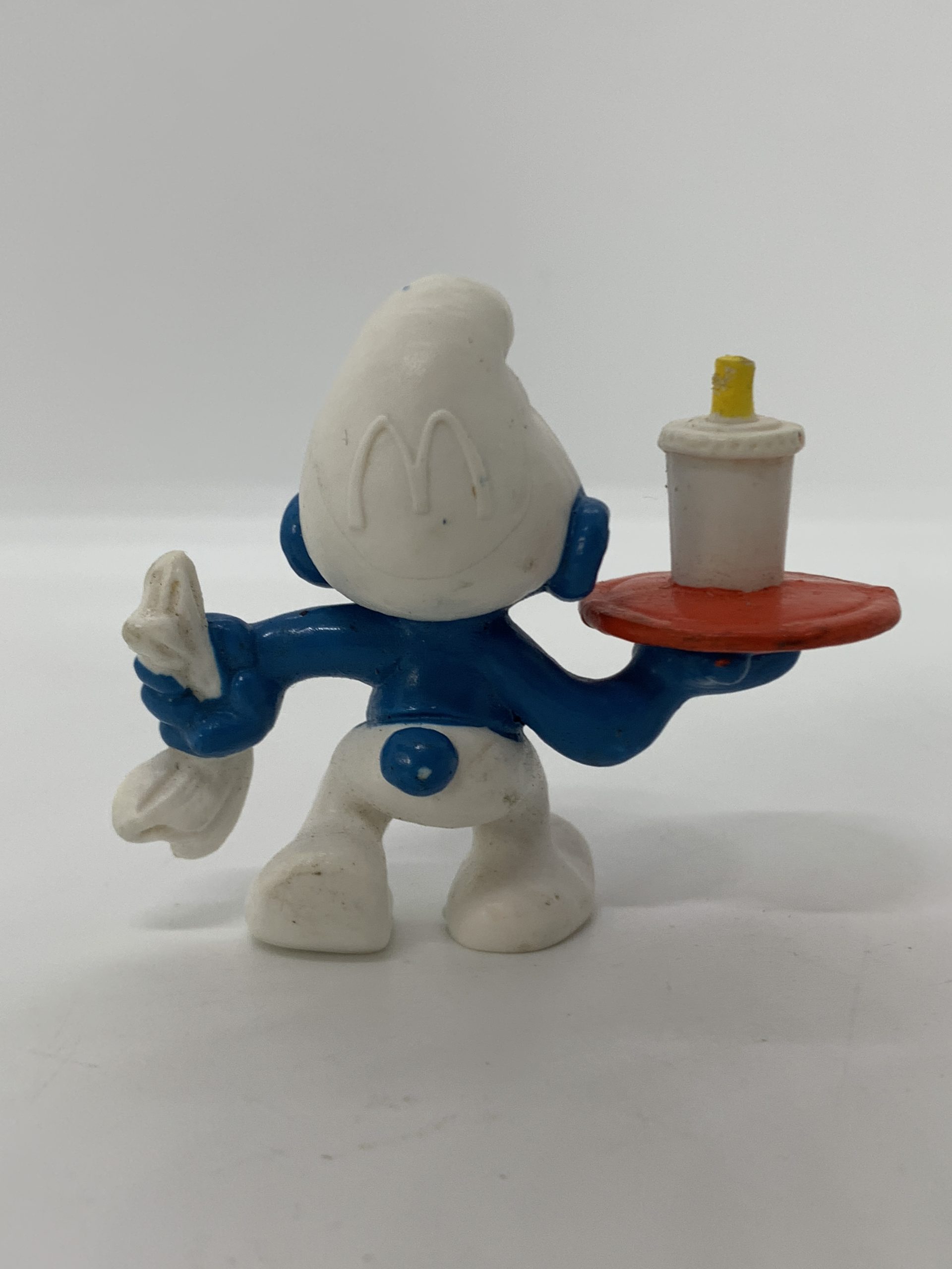 Smurf Milkshake Waiter - Peyo 1996 - Vintage Keepsakes