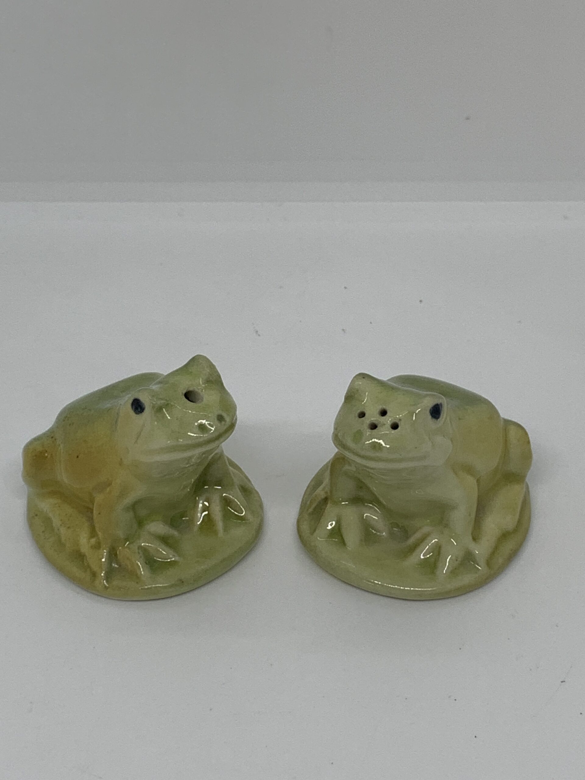 Derbyshire Ware Frog Salt and Pepper - Vintage Keepsakes