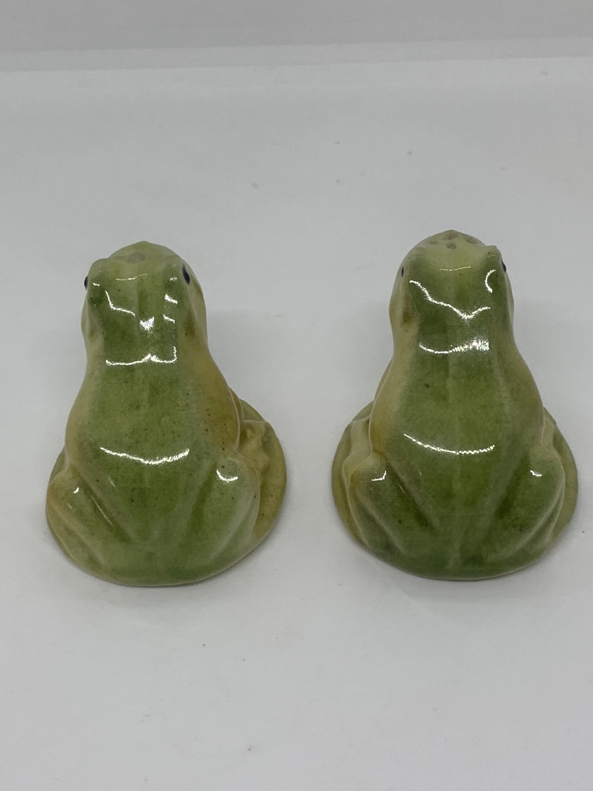 Derbyshire Ware Frog Salt and Pepper - Vintage Keepsakes