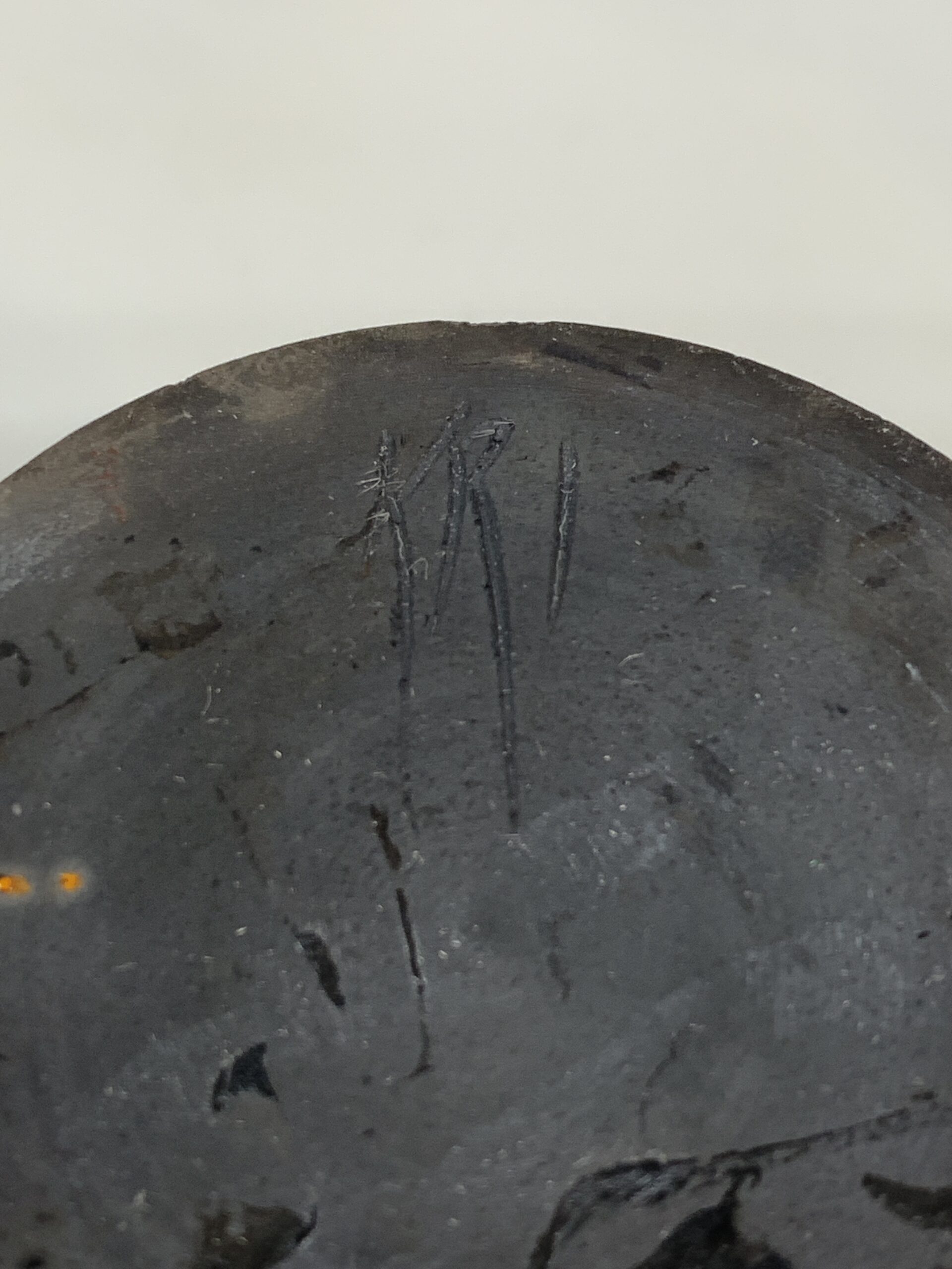 Ken Ison Raku Pottery Vase with Orange Highlights 17cm high - Vintage ...